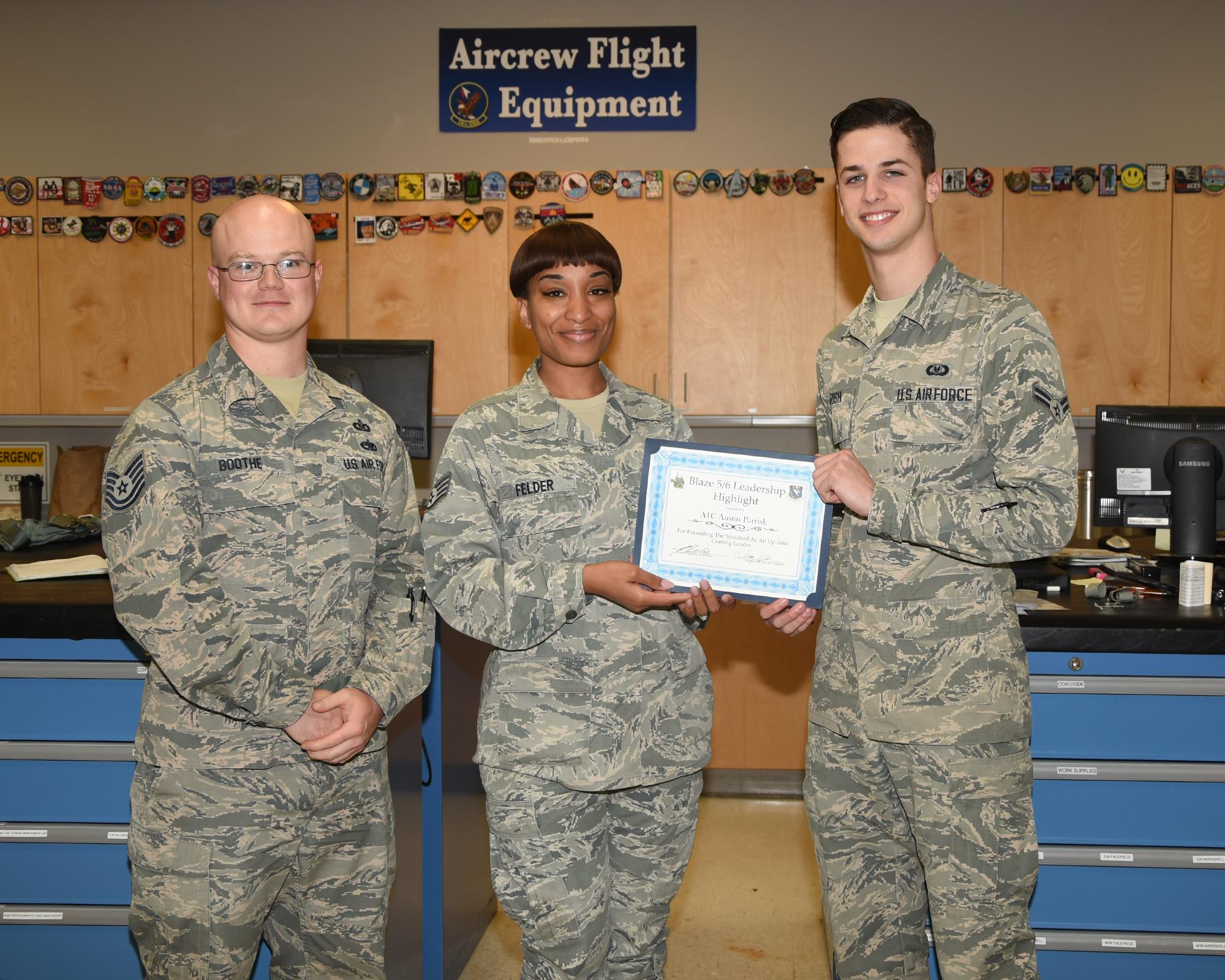 Parrish receives BLAZE 5/6 Leadership Highlight > Columbus Air Force ...