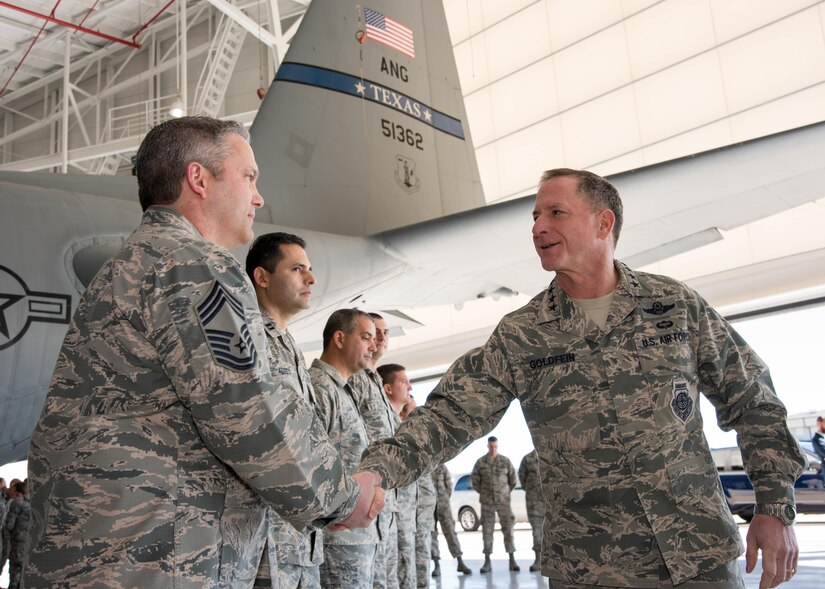 Air Force Chief of Staff visits Texas Air National Guard > 136th ...