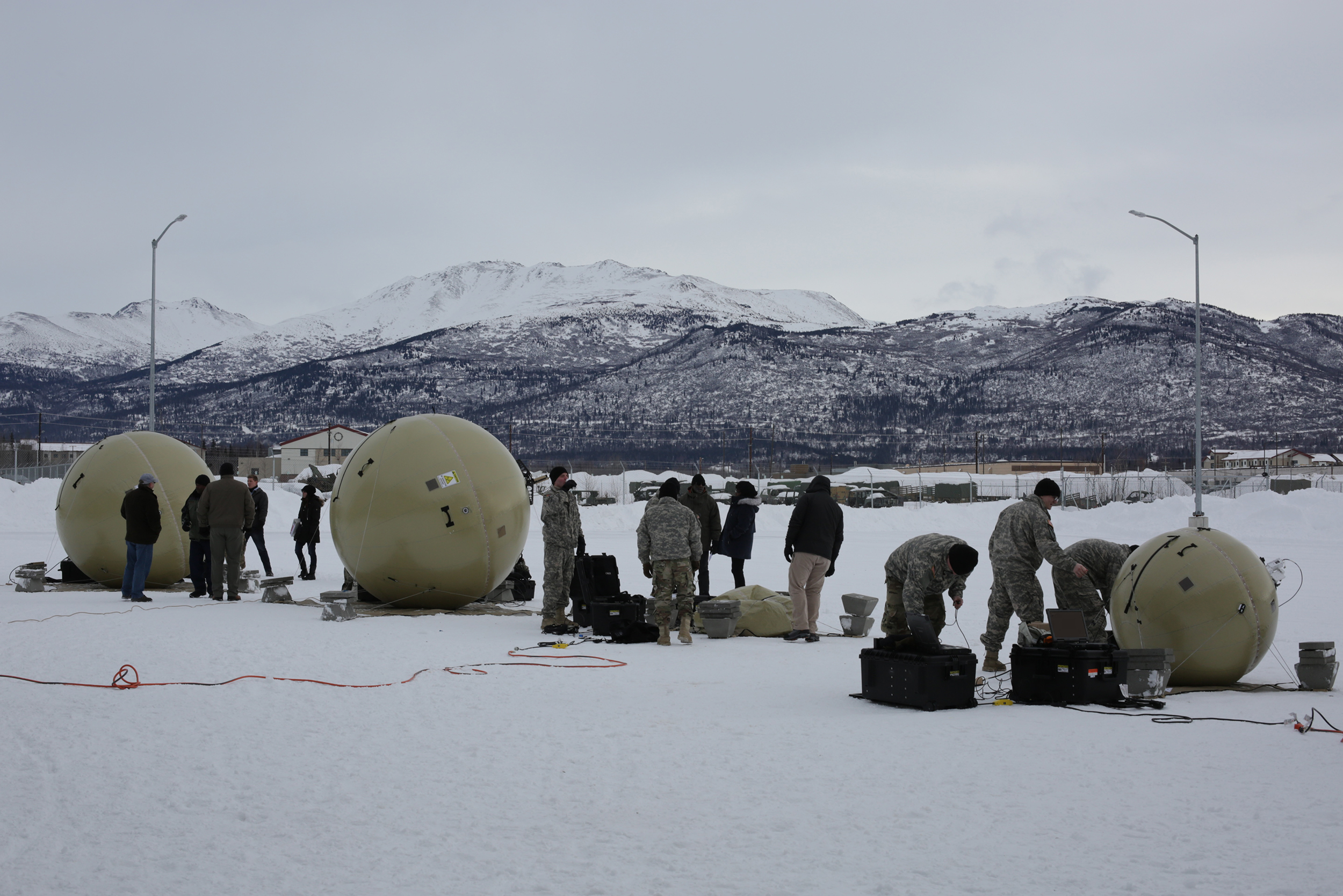 Airborne unit tests expeditionary satellite communications in Alaska