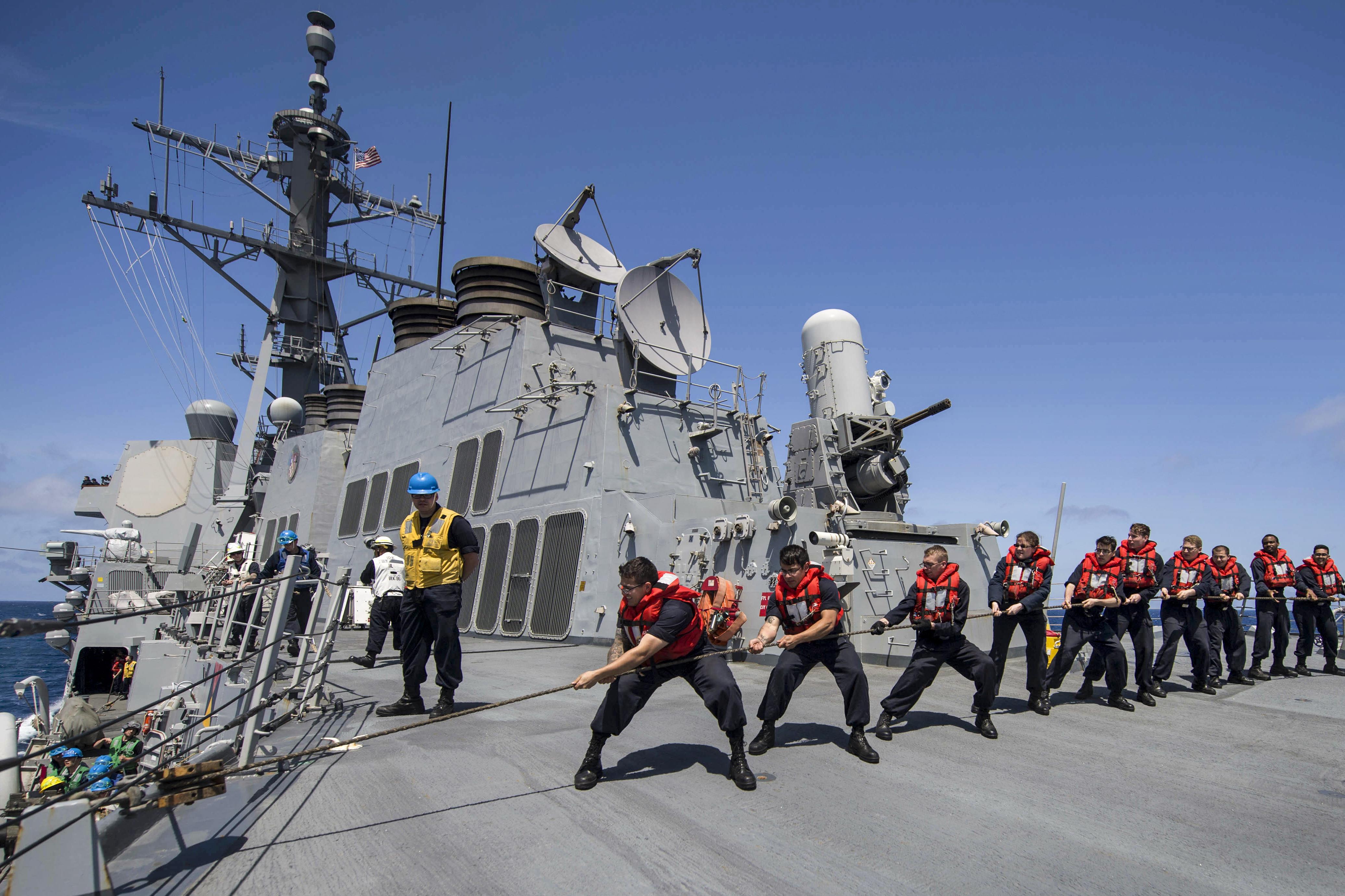 Heaving a Line | U.S. Department of War