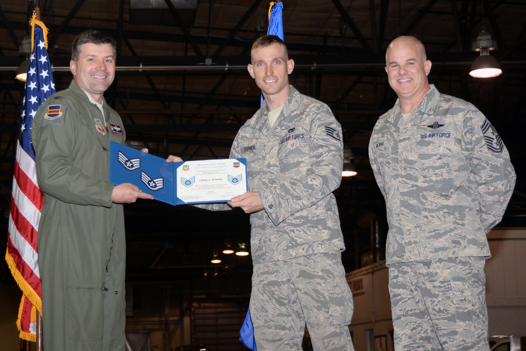 55th LRS Airman STEP promoted two weeks before terminal leave > Offutt ...