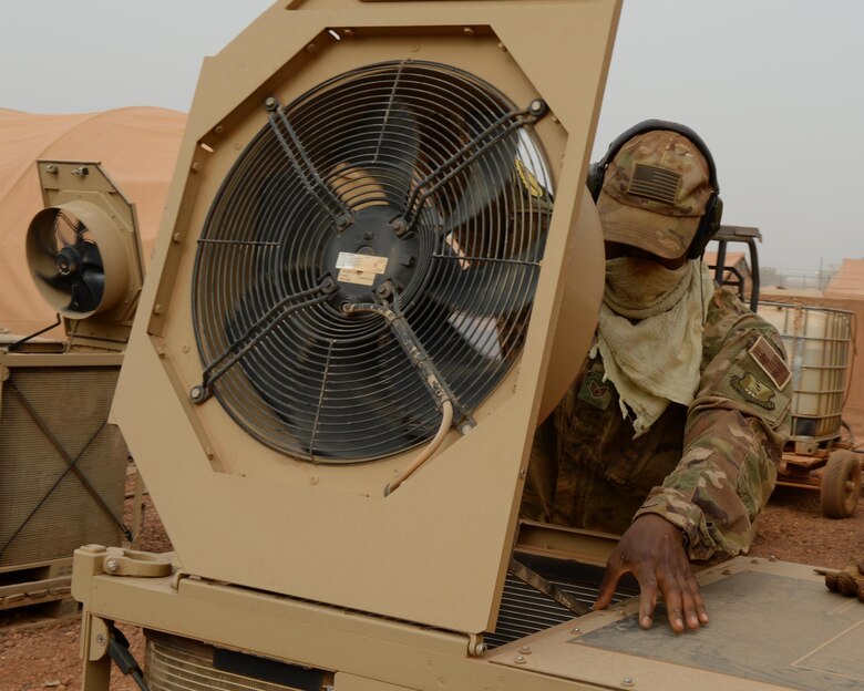 Civil Engineers keep it cool at Nigerien Air Base 101 > U.S. Air Forces ...
