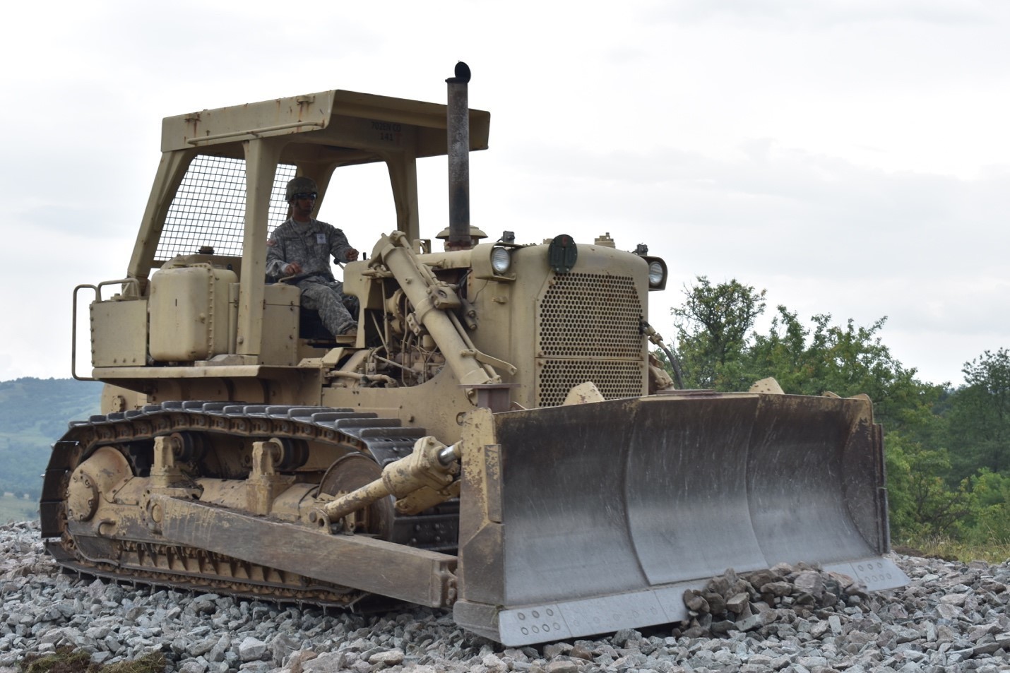 Resolute Castle 17 Soldier operates D7 Dozer