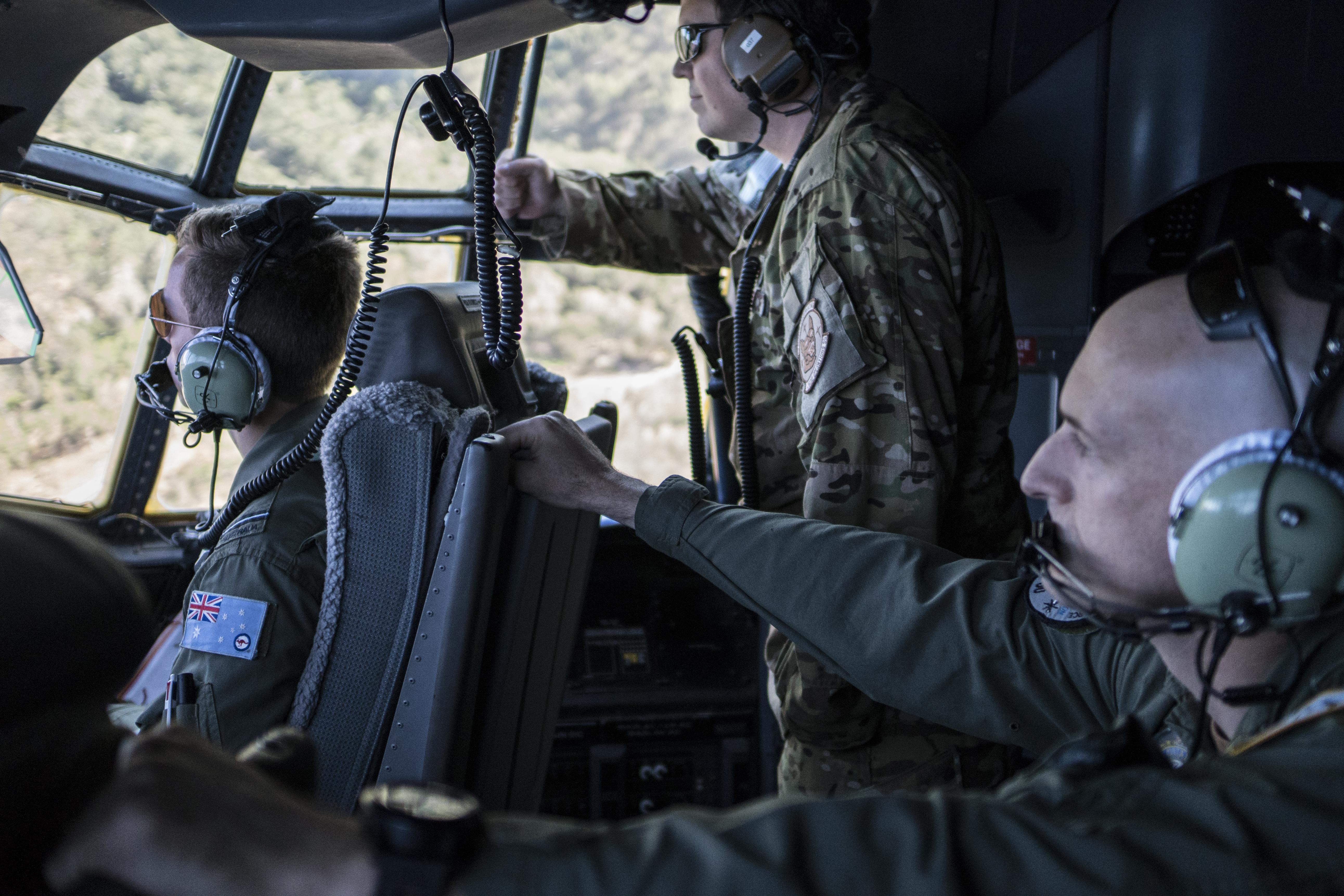 USAF, RAAF Formation Flight at Talisman Saber 2017
