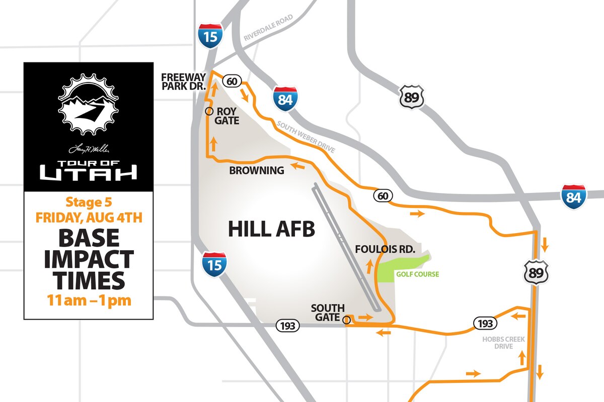 Tour of Utah passing through Hill AFB; gate, traffic impacts > Hill Air ...