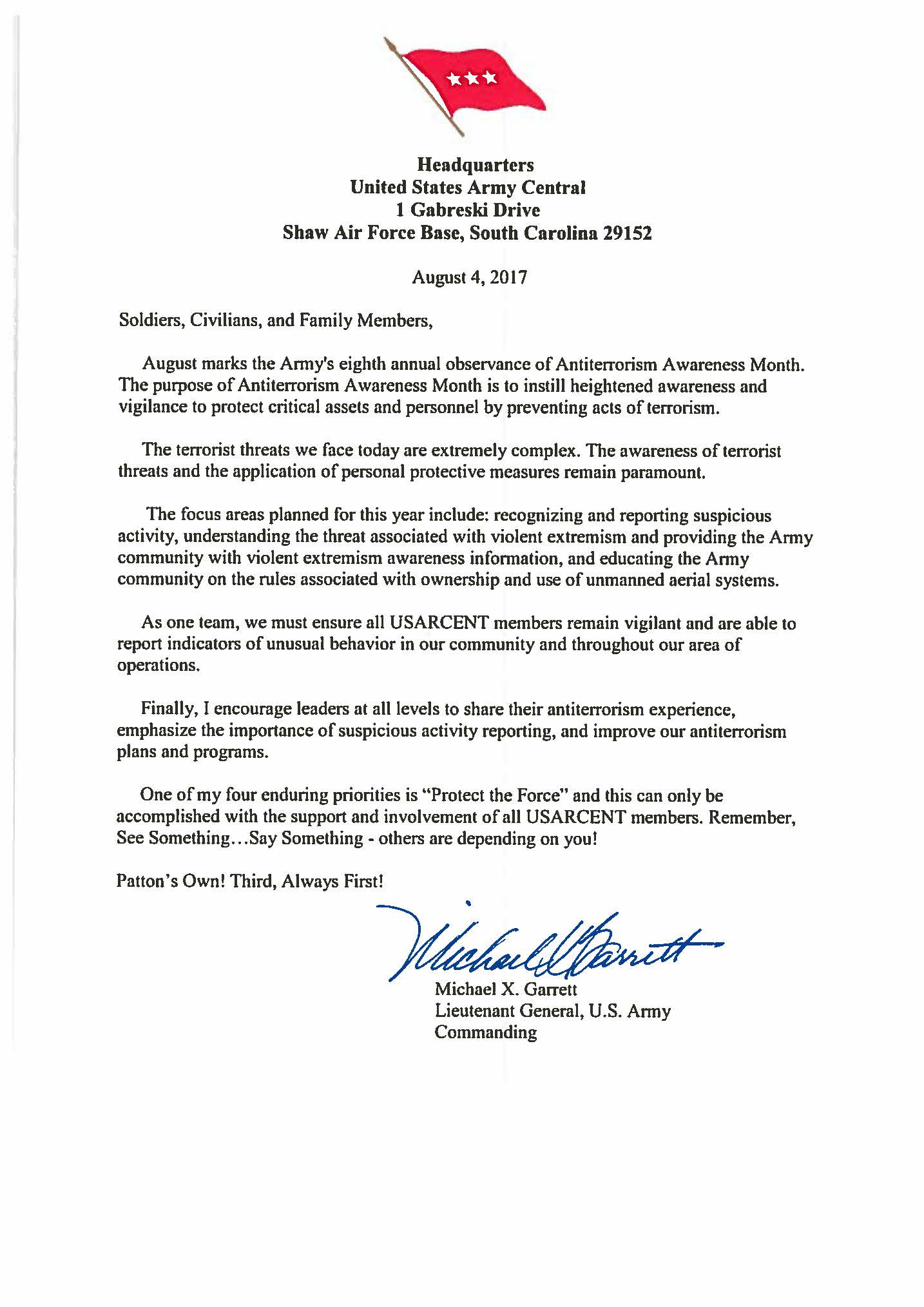 Antiterrorism Awareness Month > U.S. Army Central > News | U.S. Army ...