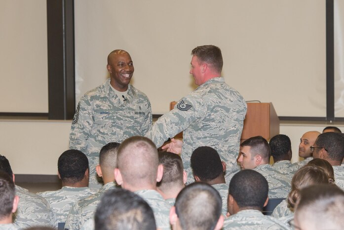 CMSAF Kaleth O. Wright Visits JBSA-Lackland, Texas