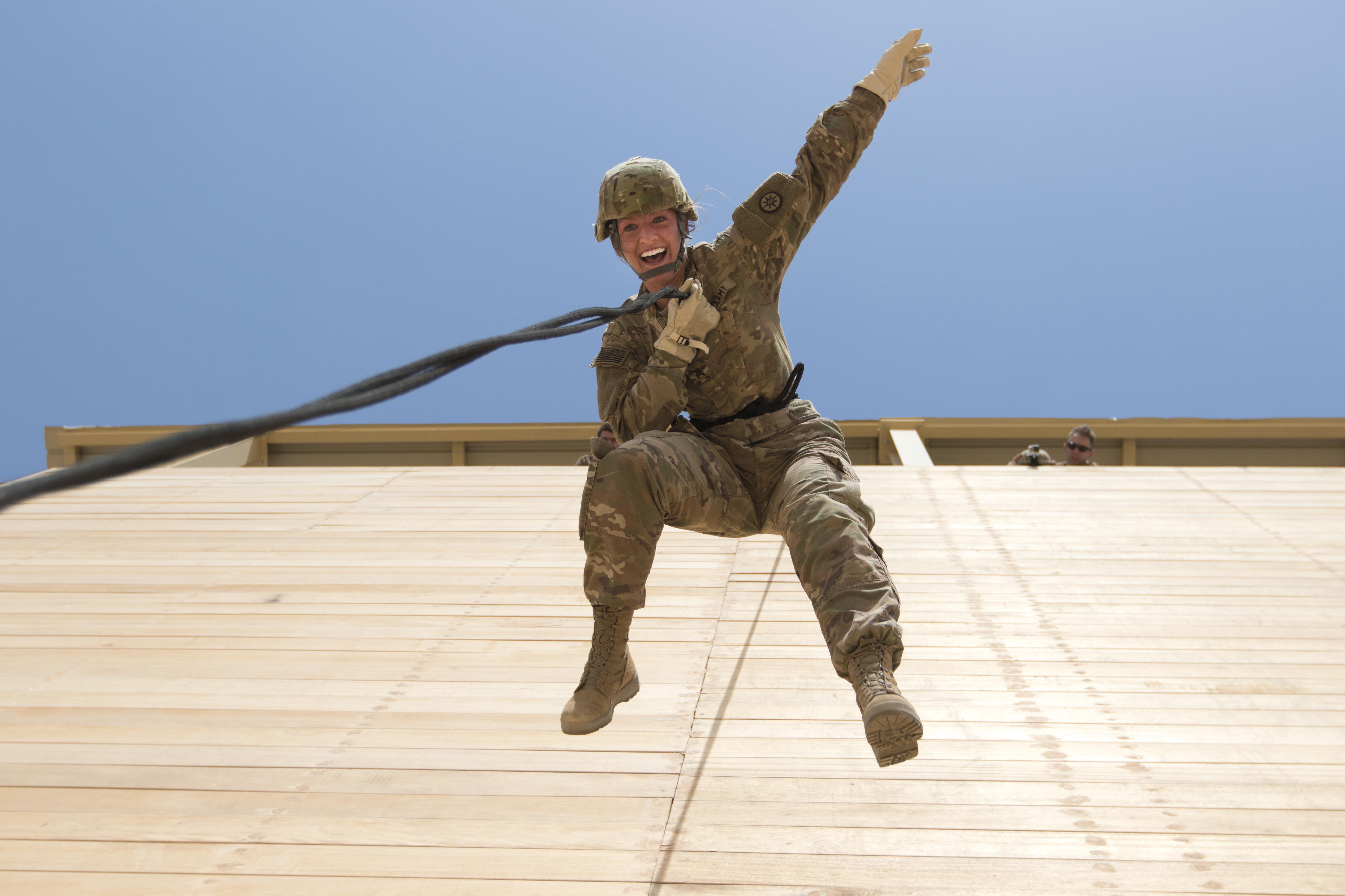 316th ESC rappels into Professional Development
