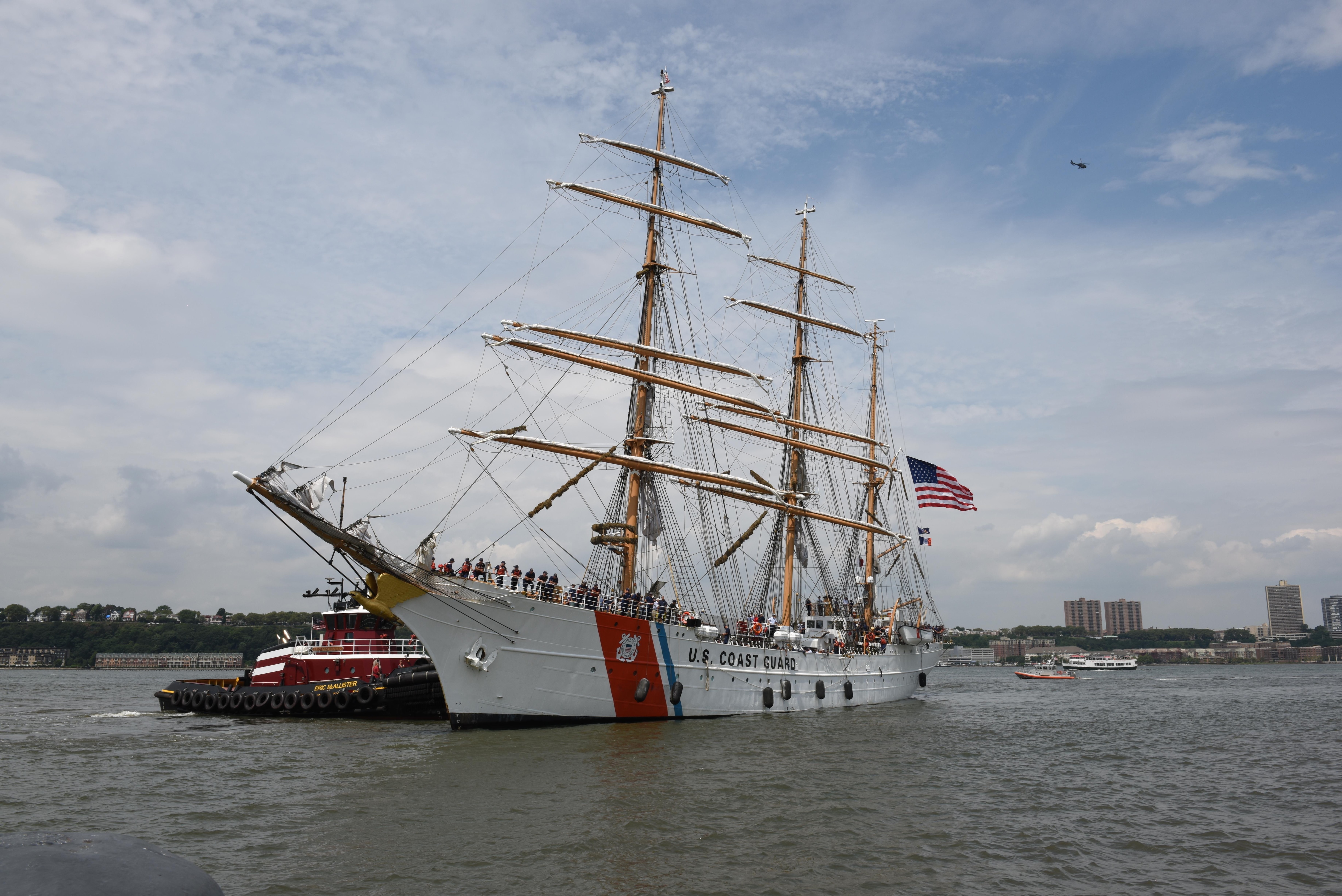 Coast Guard Cutter Eagle arrives in New York City