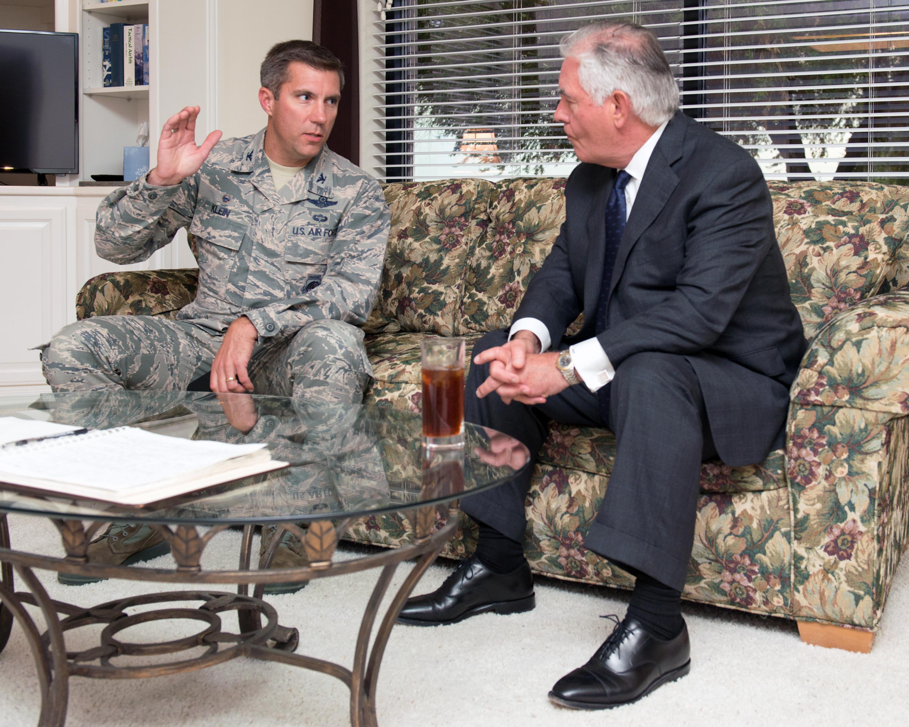 Secretary of State Rex Tillerson visits Travis > Travis Air Force Base ...