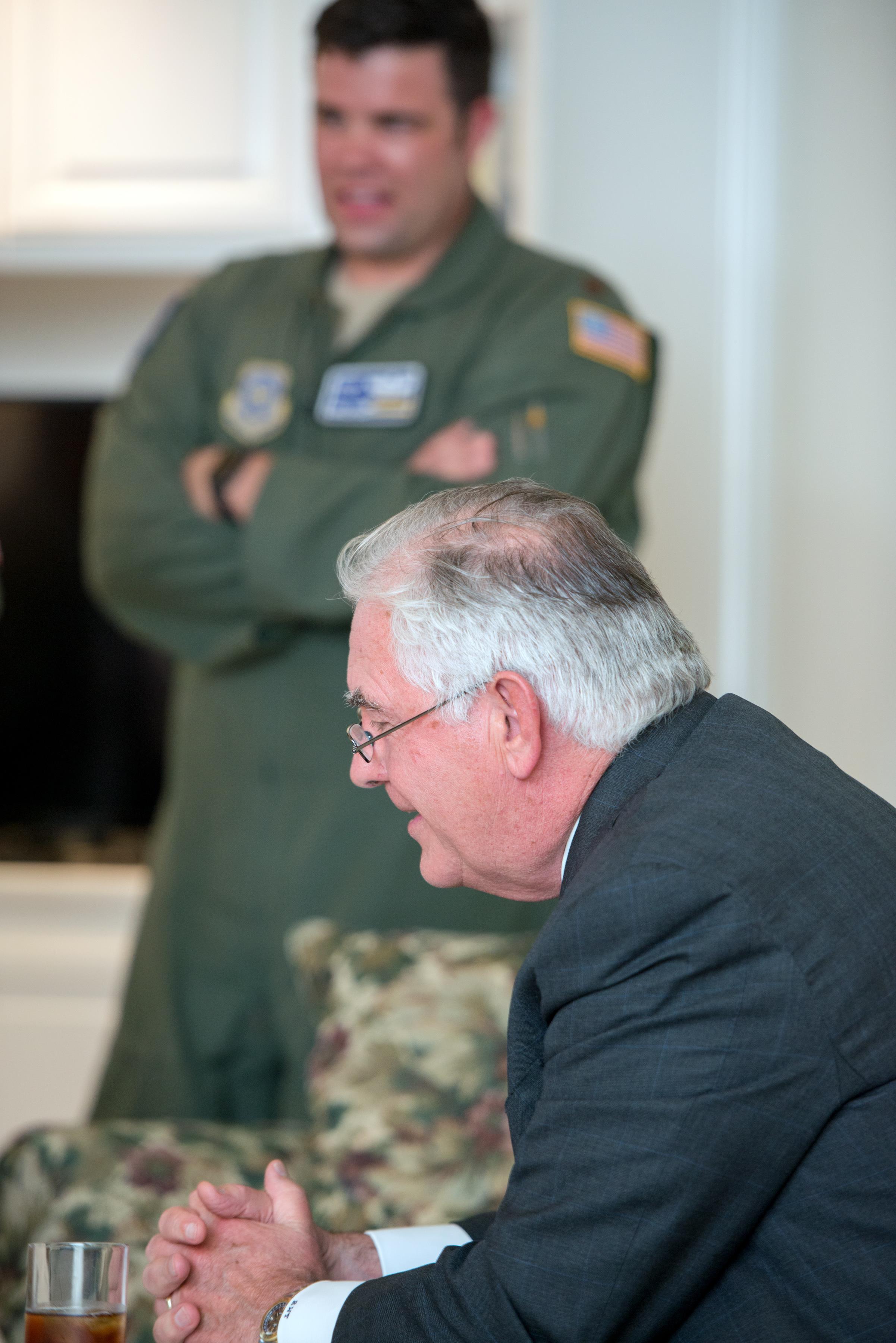 Secretary of State Rex Tillerson visits Travis > Travis Air Force Base ...