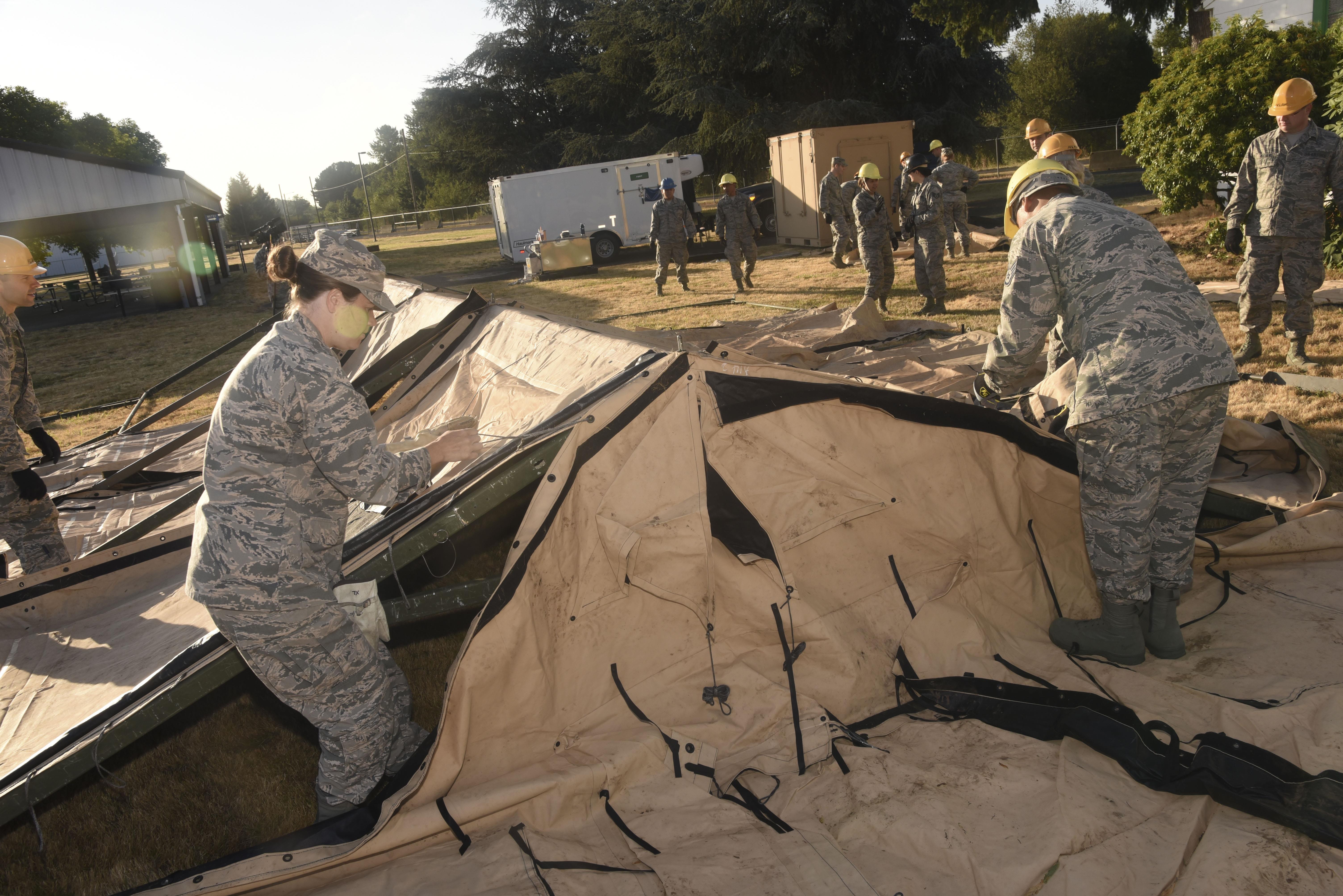 142nd Force Support Squadron conducts wing readiness training > 142nd ...