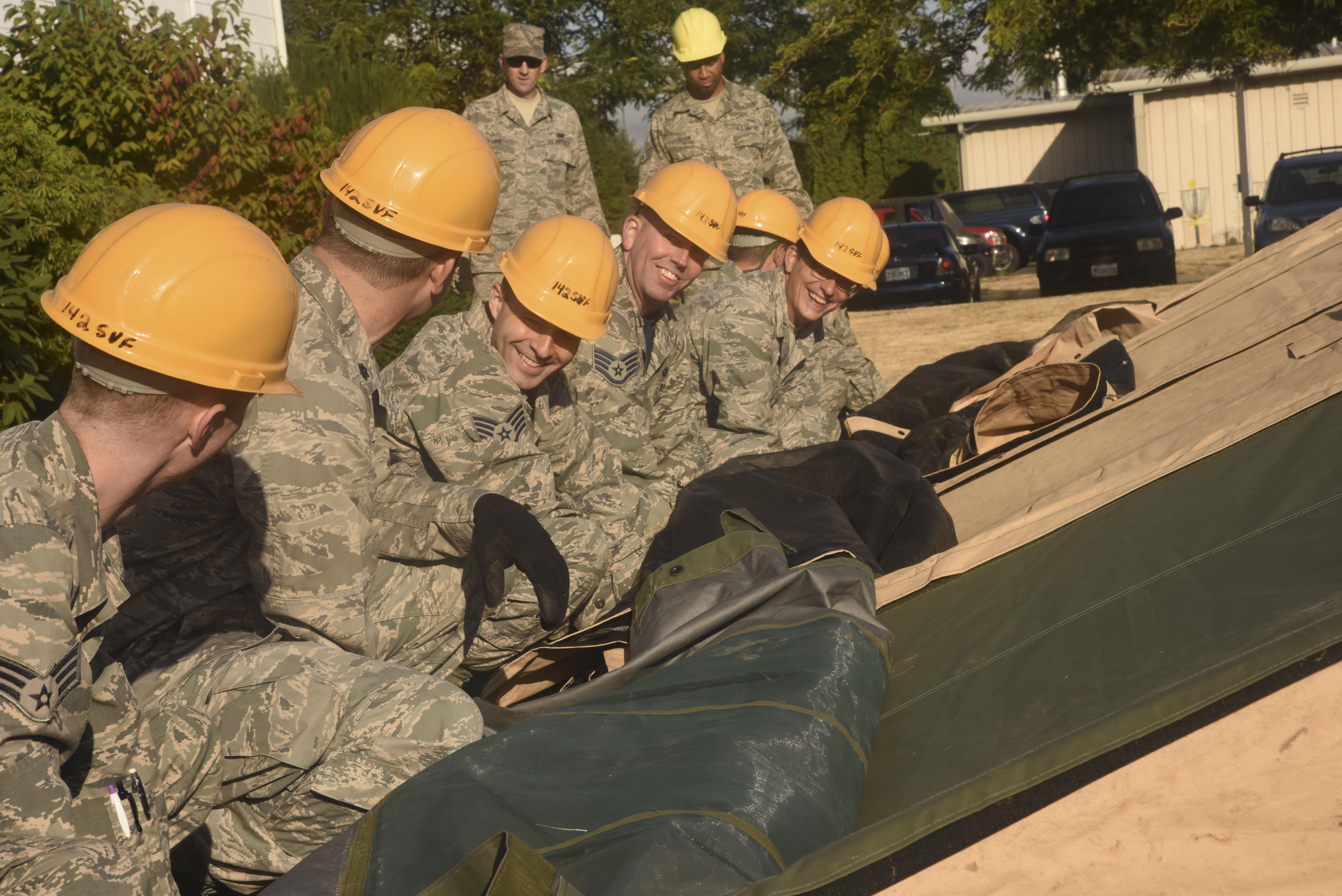 142nd Force Support Squadron conducts wing readiness training > 142nd ...