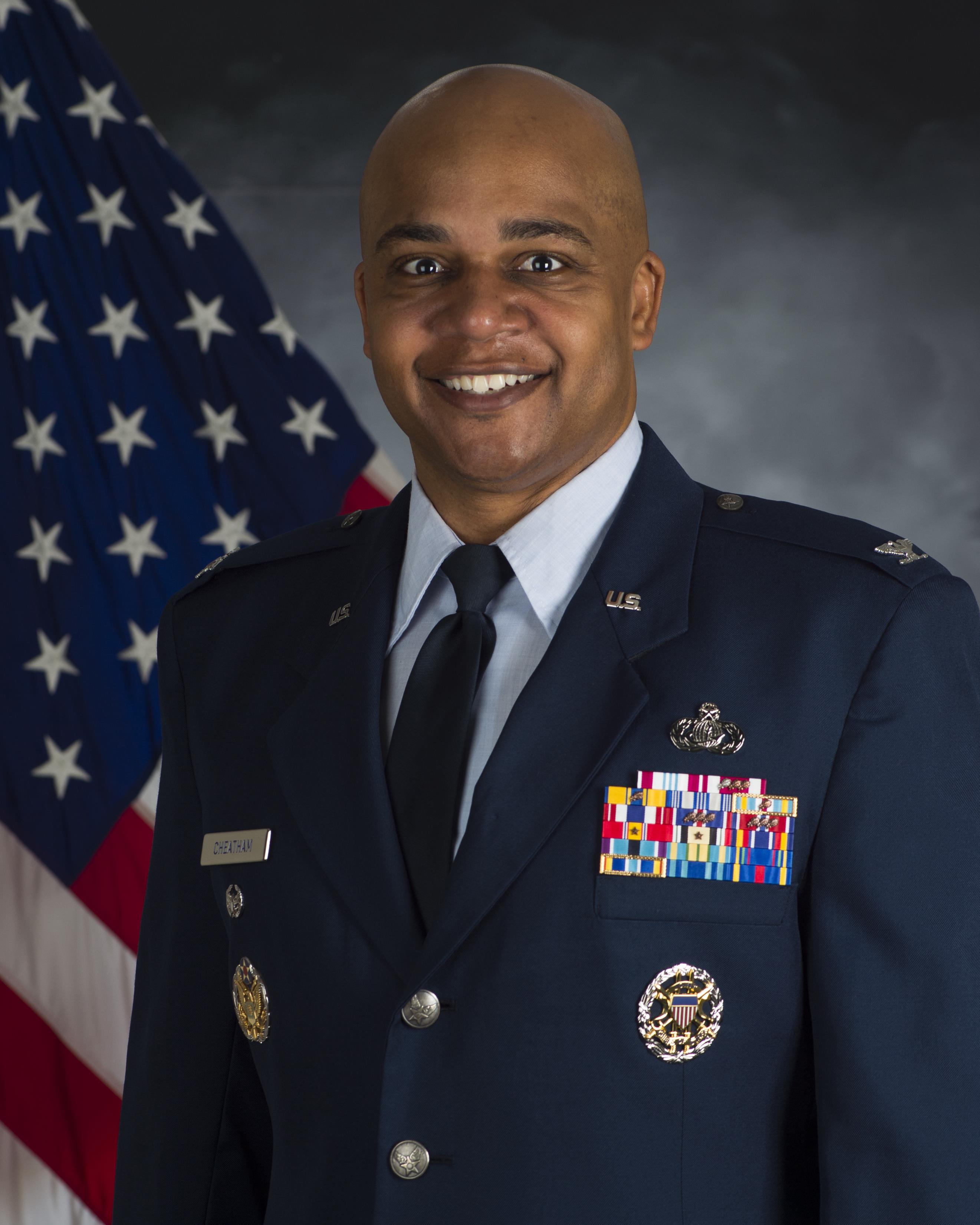 COLONEL RONALD E. CHEATHAM > 501st Combat Support Wing > Biographies