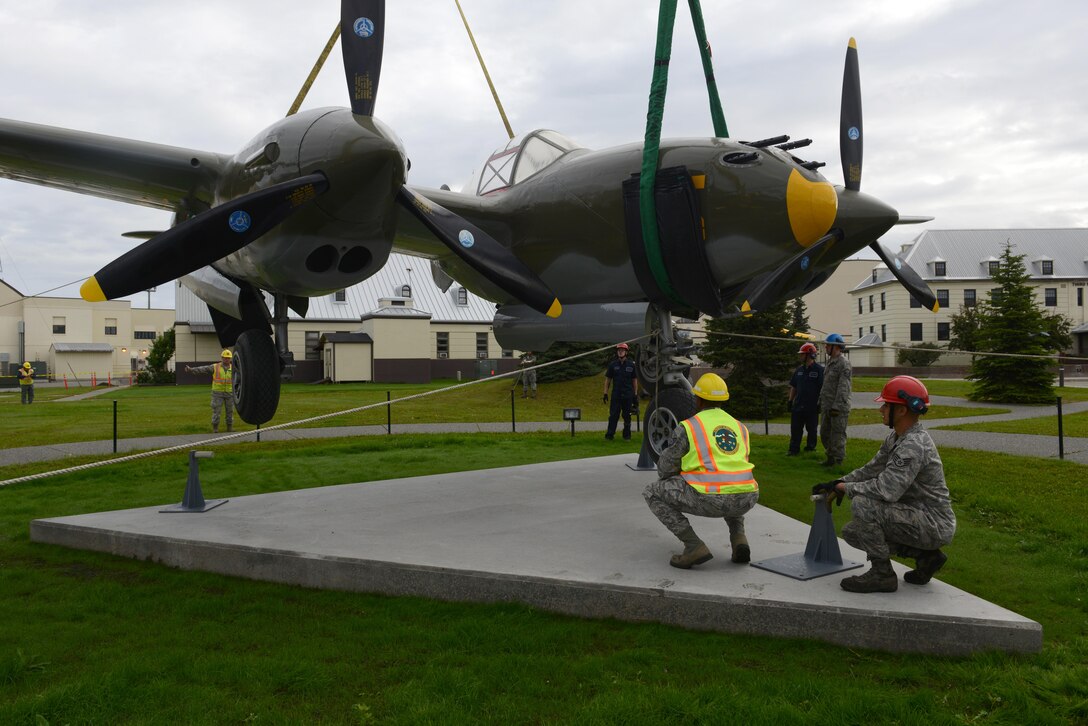 P-38 Lightning returns to JBER after restoration