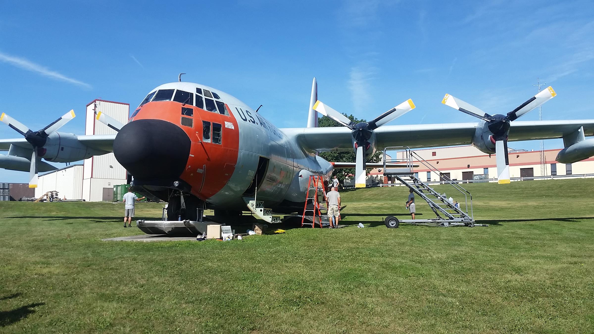Airmen come together to improve LC-130 static display
