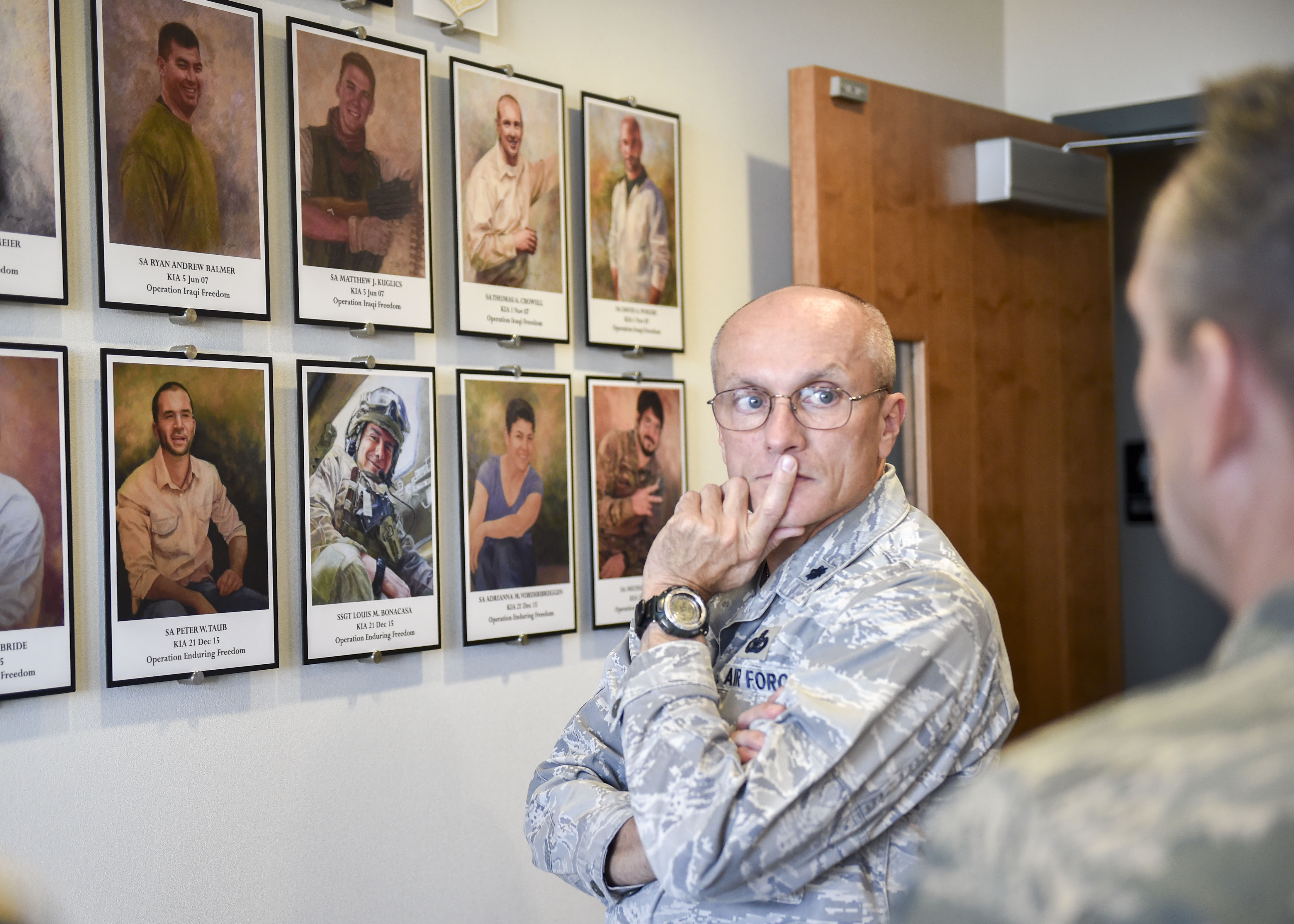 Memorial wall unveiled for fallen OSI agents > Youngstown Air Reserve ...