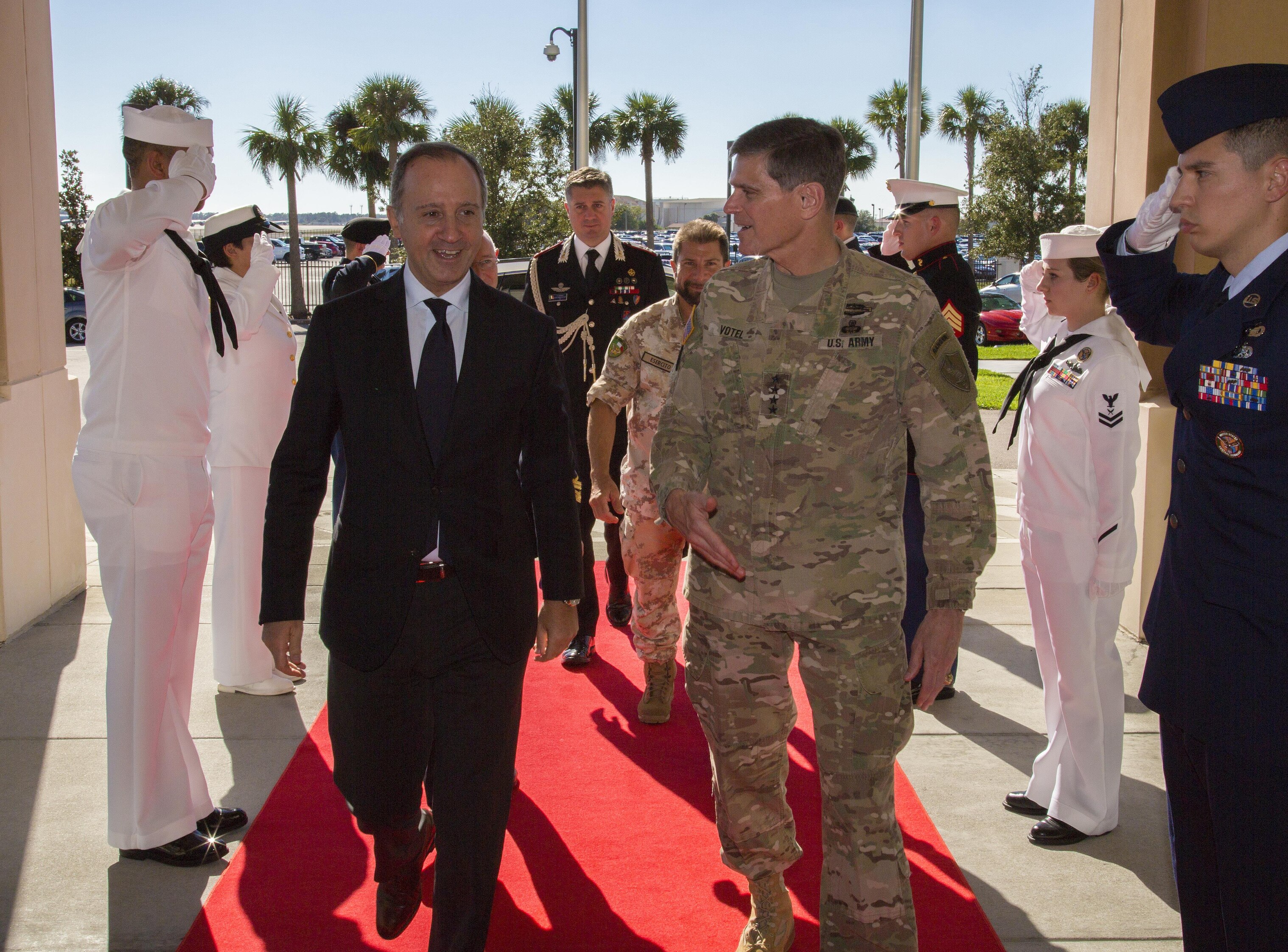 Ambassador of Italy to the United States visits USCENTCOM headquarters