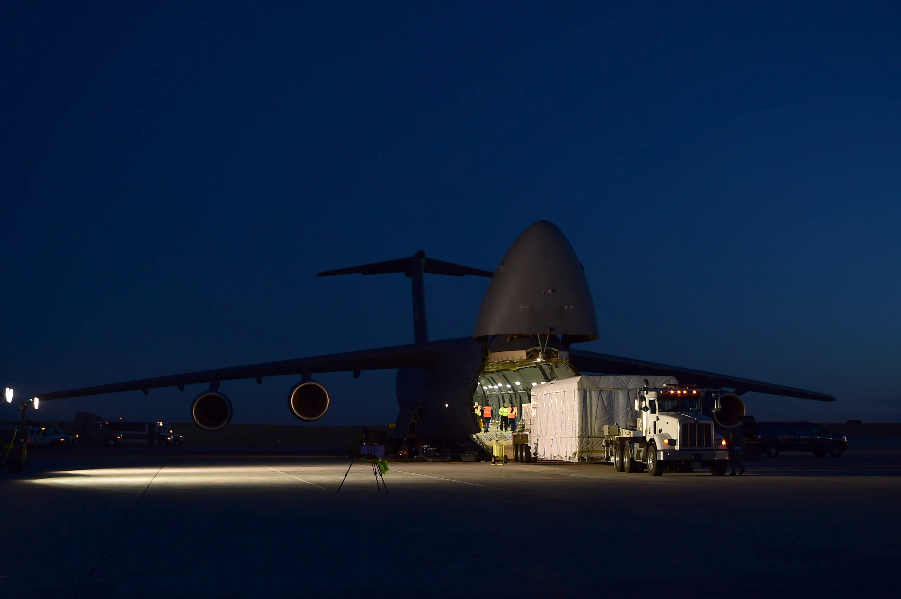 Units work together to transport weather satellite > Buckley Space ...