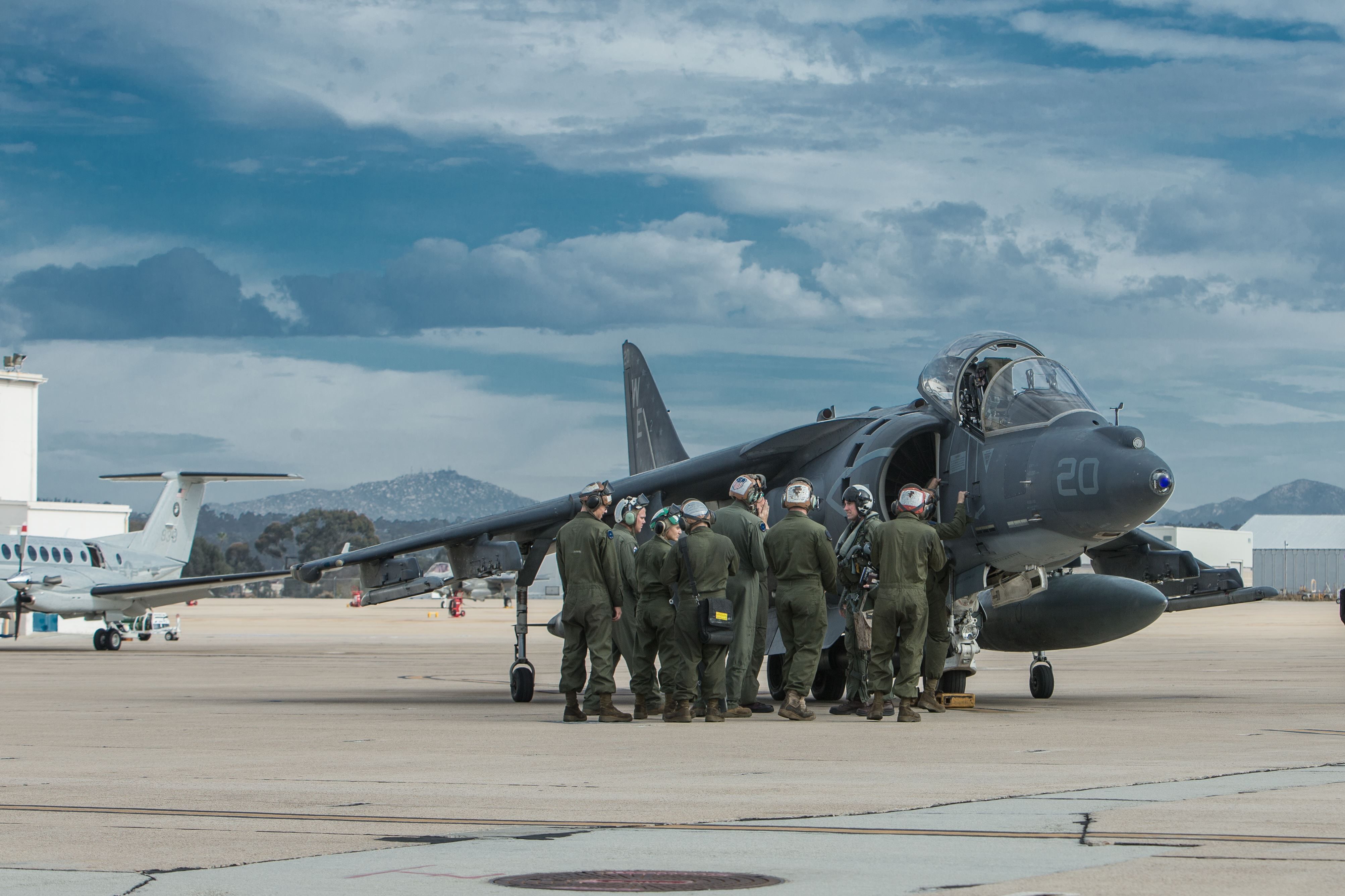 AV-8B Harrier II gets ready for Winter Fury 18
