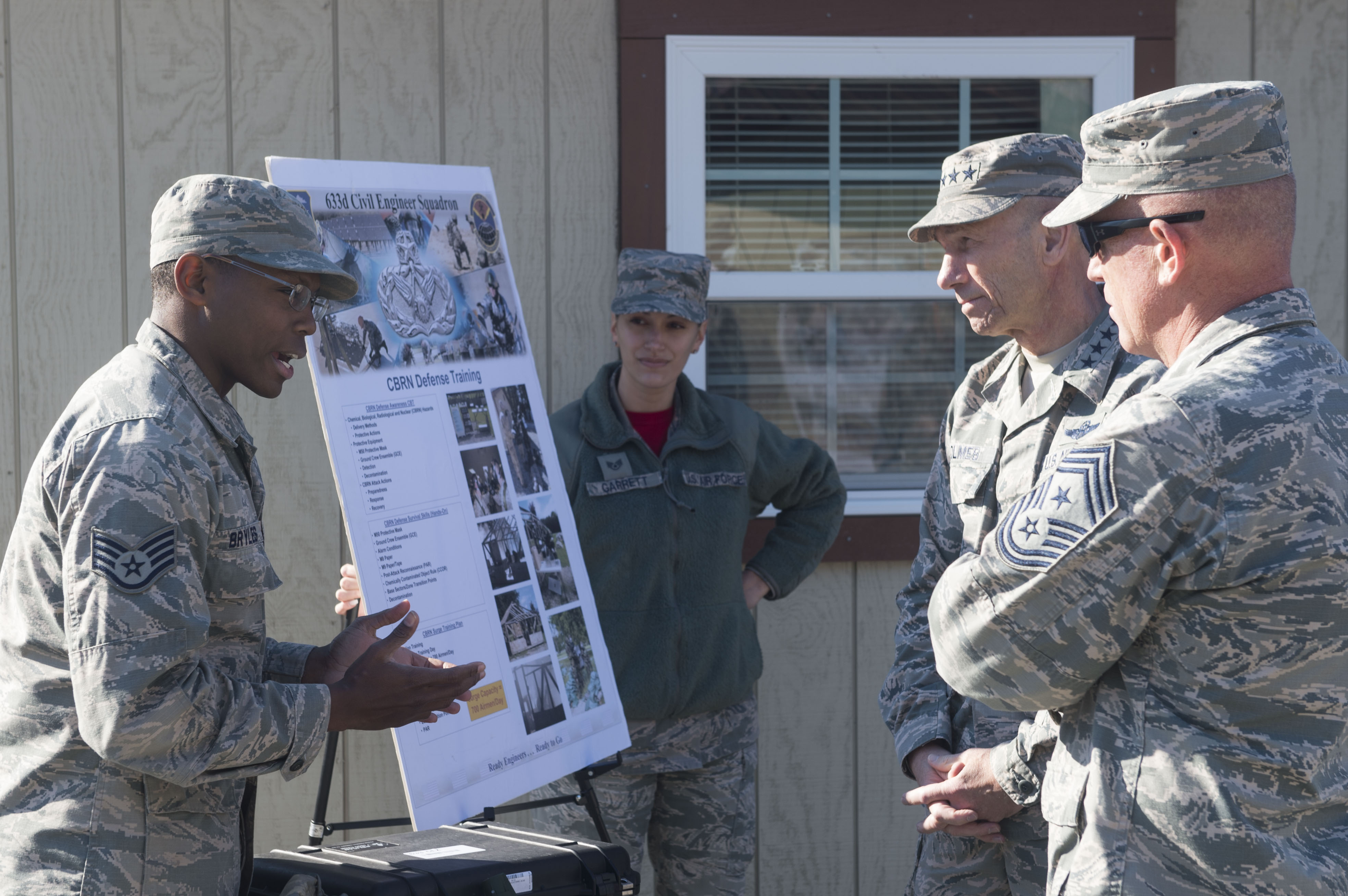 ACC commander visits JBLE Airmen, Soldiers