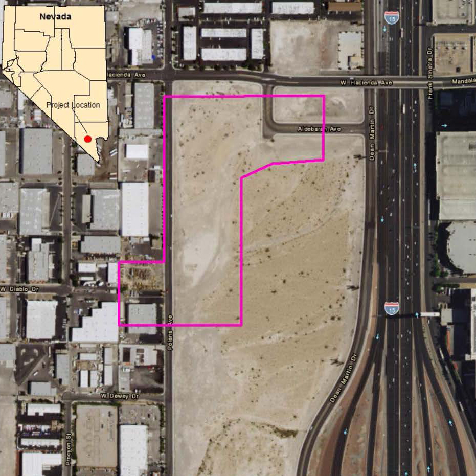 Tropicana-Flamingo Wash Map