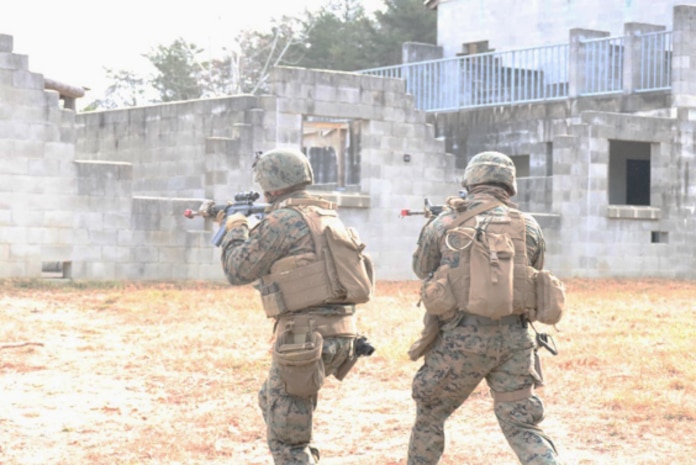 Charlie FAST Marines conduct a buddy rush