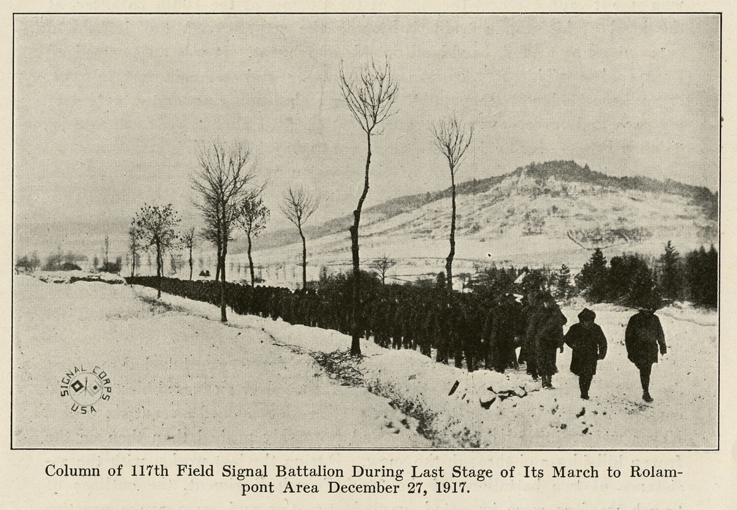 In 1917, N.Y. Guard Soldiers celebrated pre-march Christmas > National ...