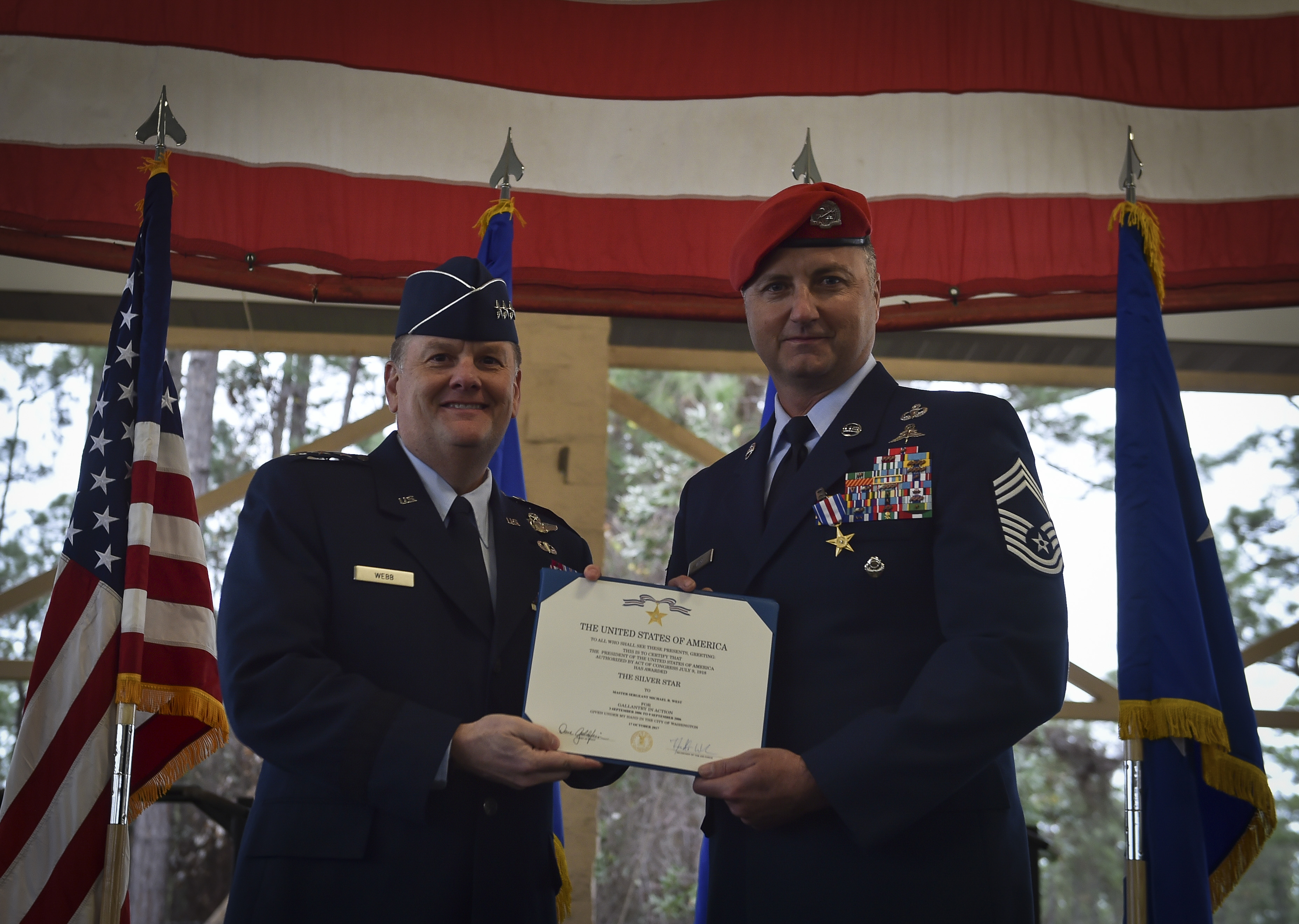 Finding the way: Special tactics chief awarded Silver Star > Air Force ...
