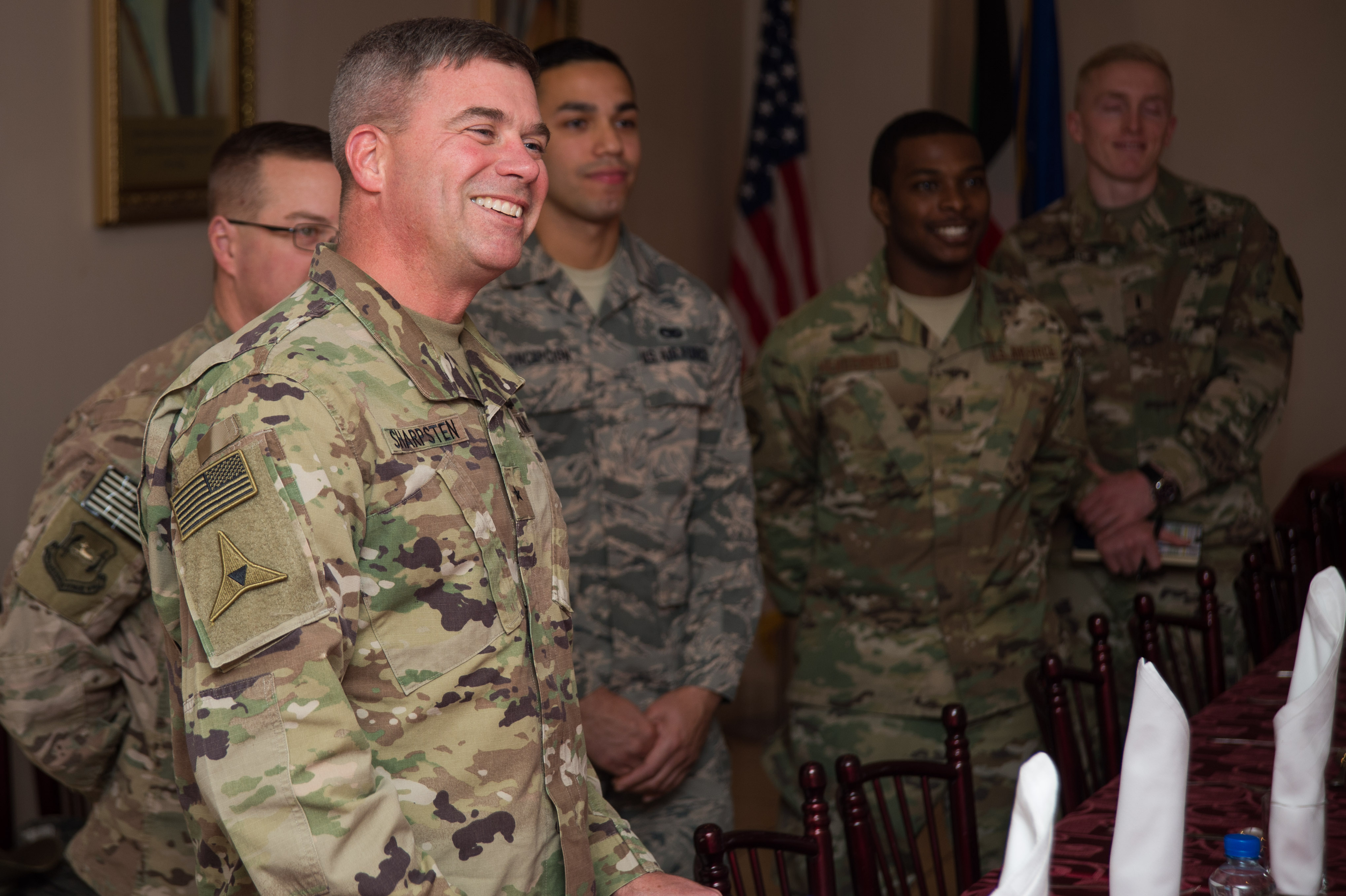 CJTF-OIR sustainment chief coins Airmen > U.S. Air Forces Central > News