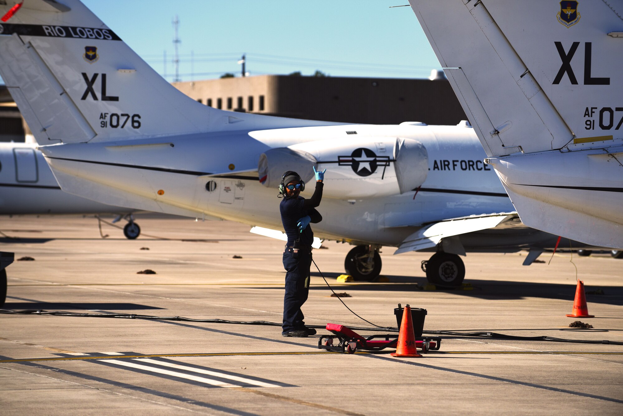 Holiday spirit on the flightline > Laughlin Air Force Base > Display