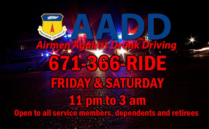 Andersen Airmen Against Drunk Driving (AADD)
