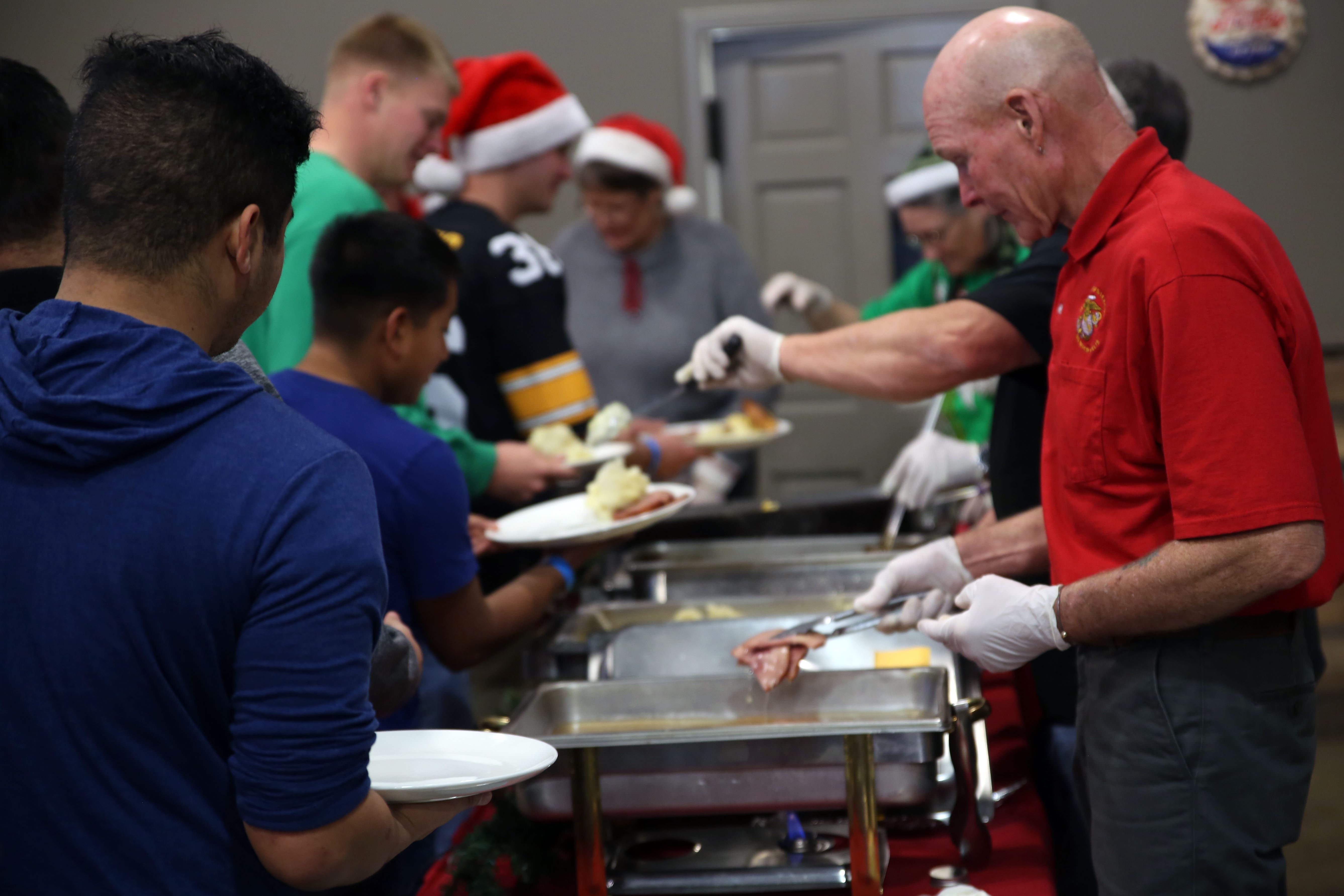 SMP hosts annual Christmas dinner for Cherry Point Marines and Sailors ...