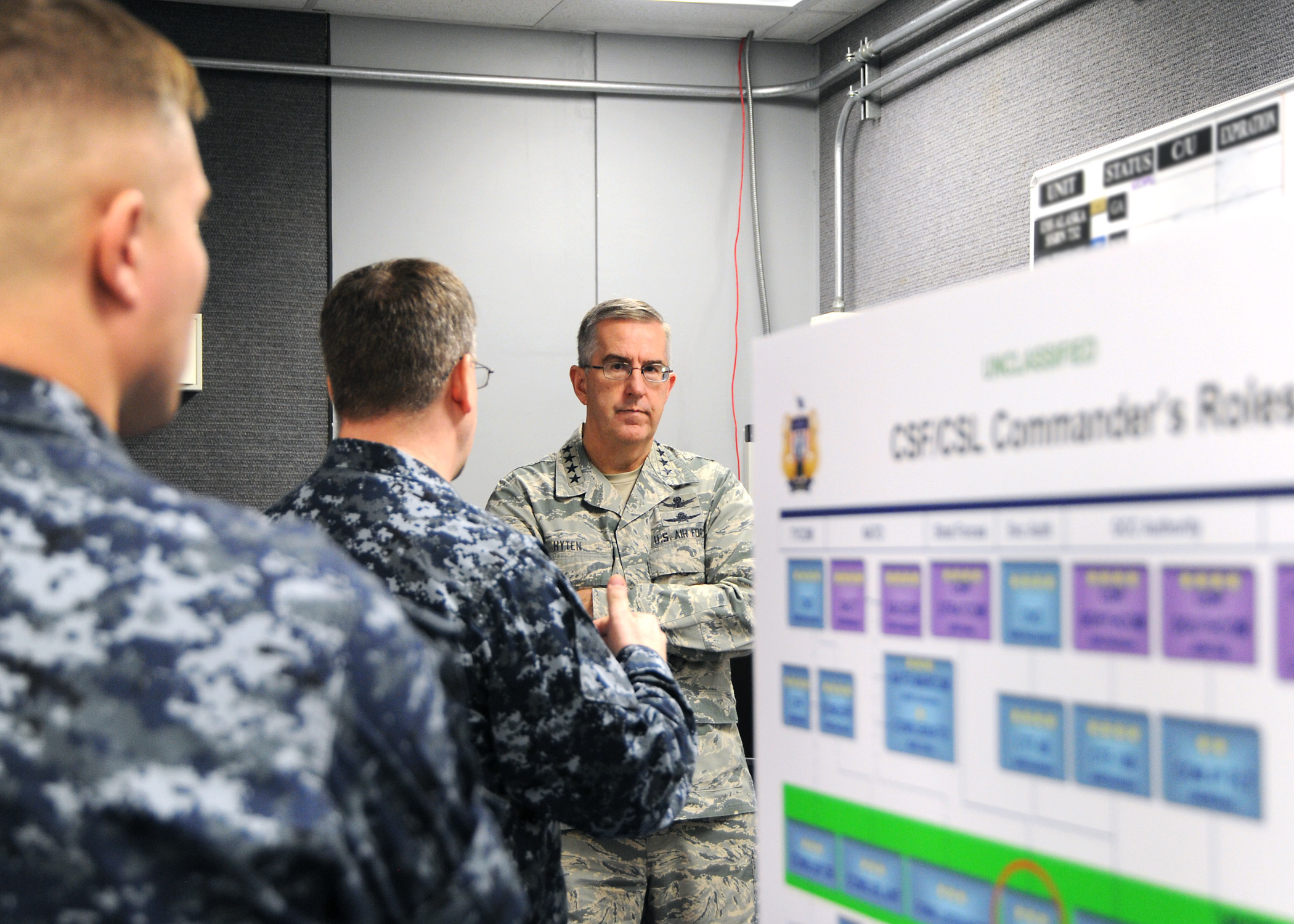 Gen. Hyten receives briefing on U.S. Submarine Forces