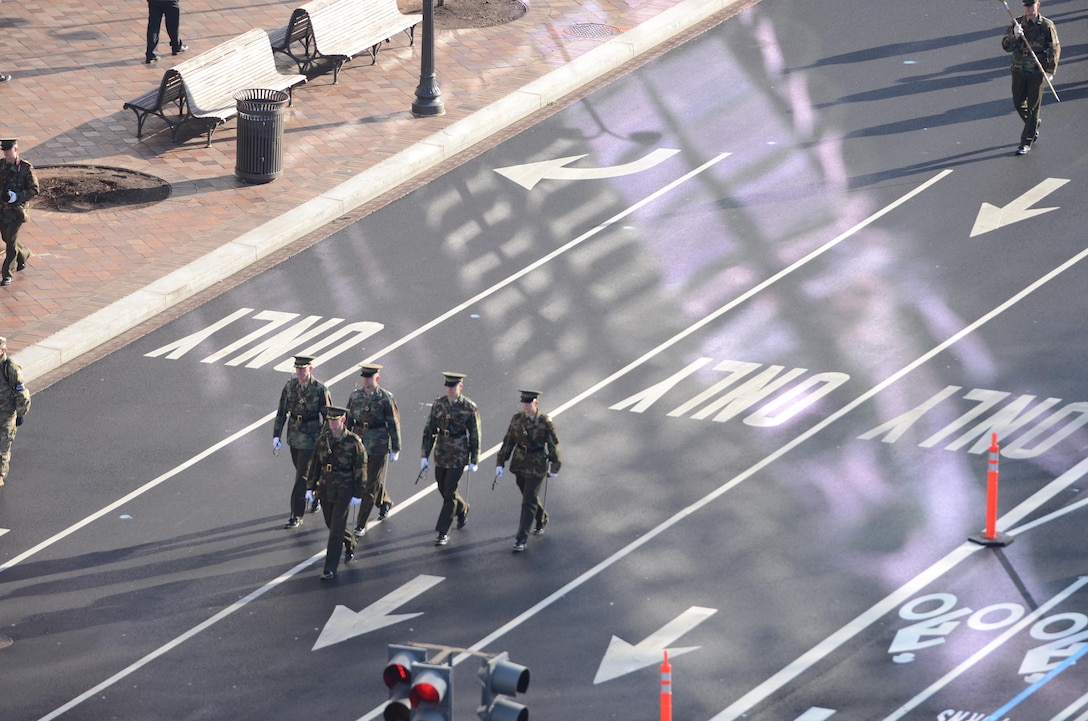 Units Rehearse for 2017 Inaugural Parade