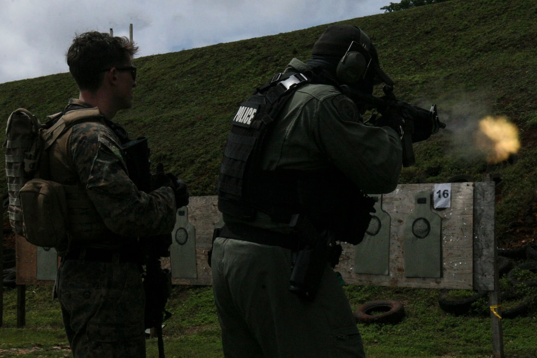 31st MEU Marines shoot aside Guam SWAT
