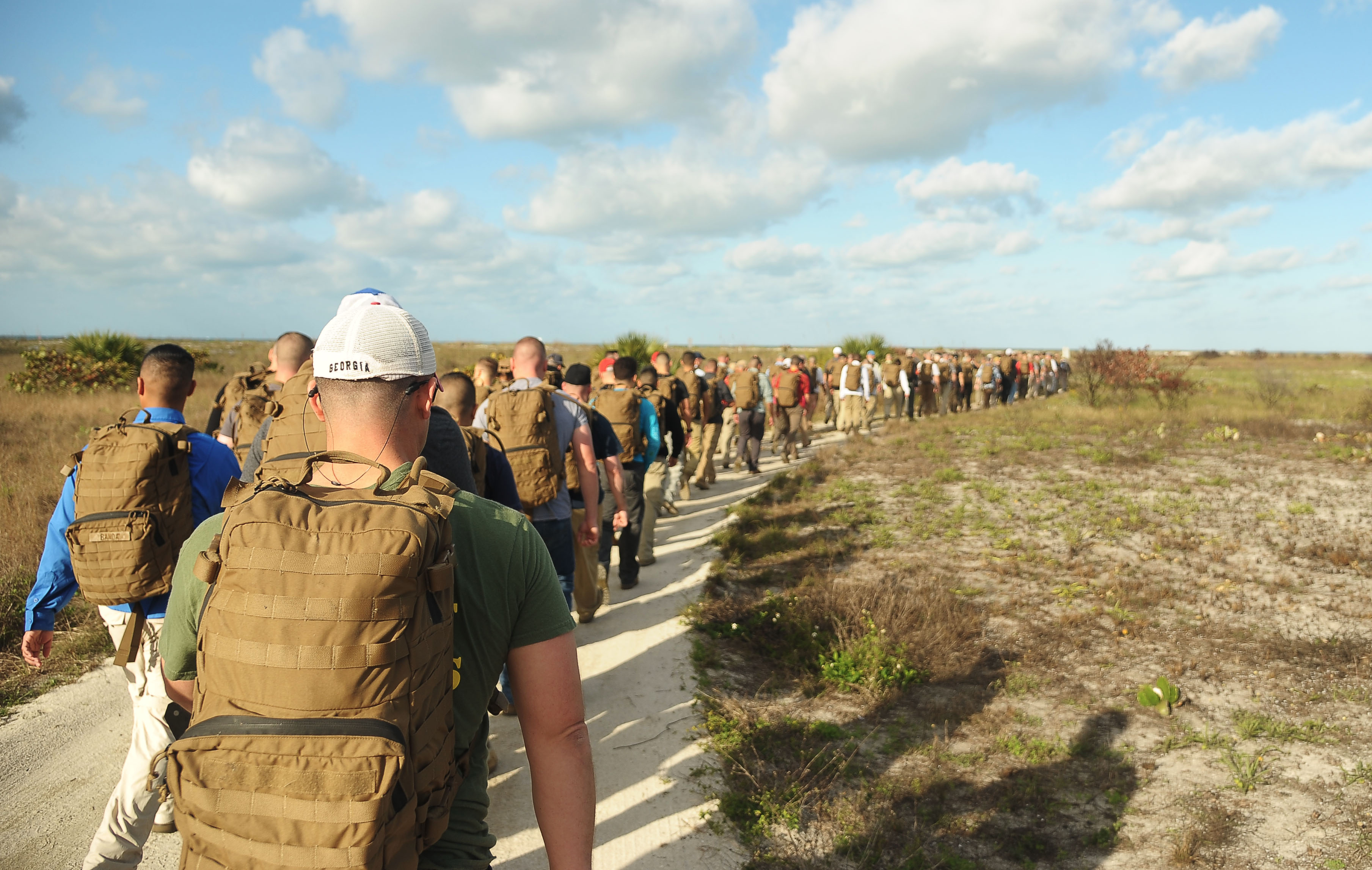 MARCENT hike at Fort De Soto Park