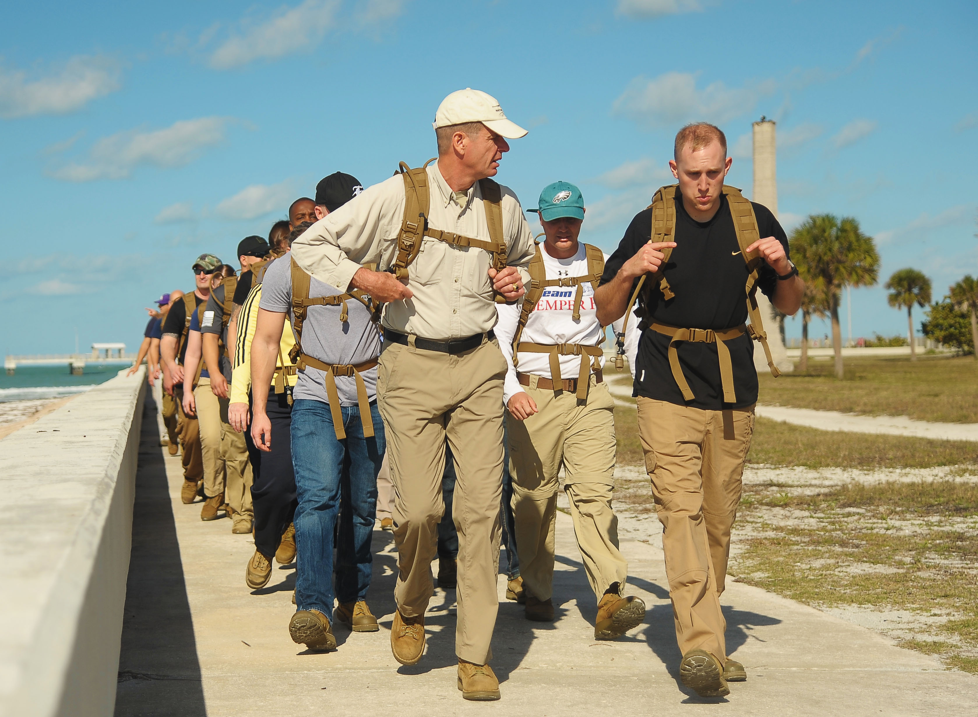 MARCENT hike at Fort De Soto Park