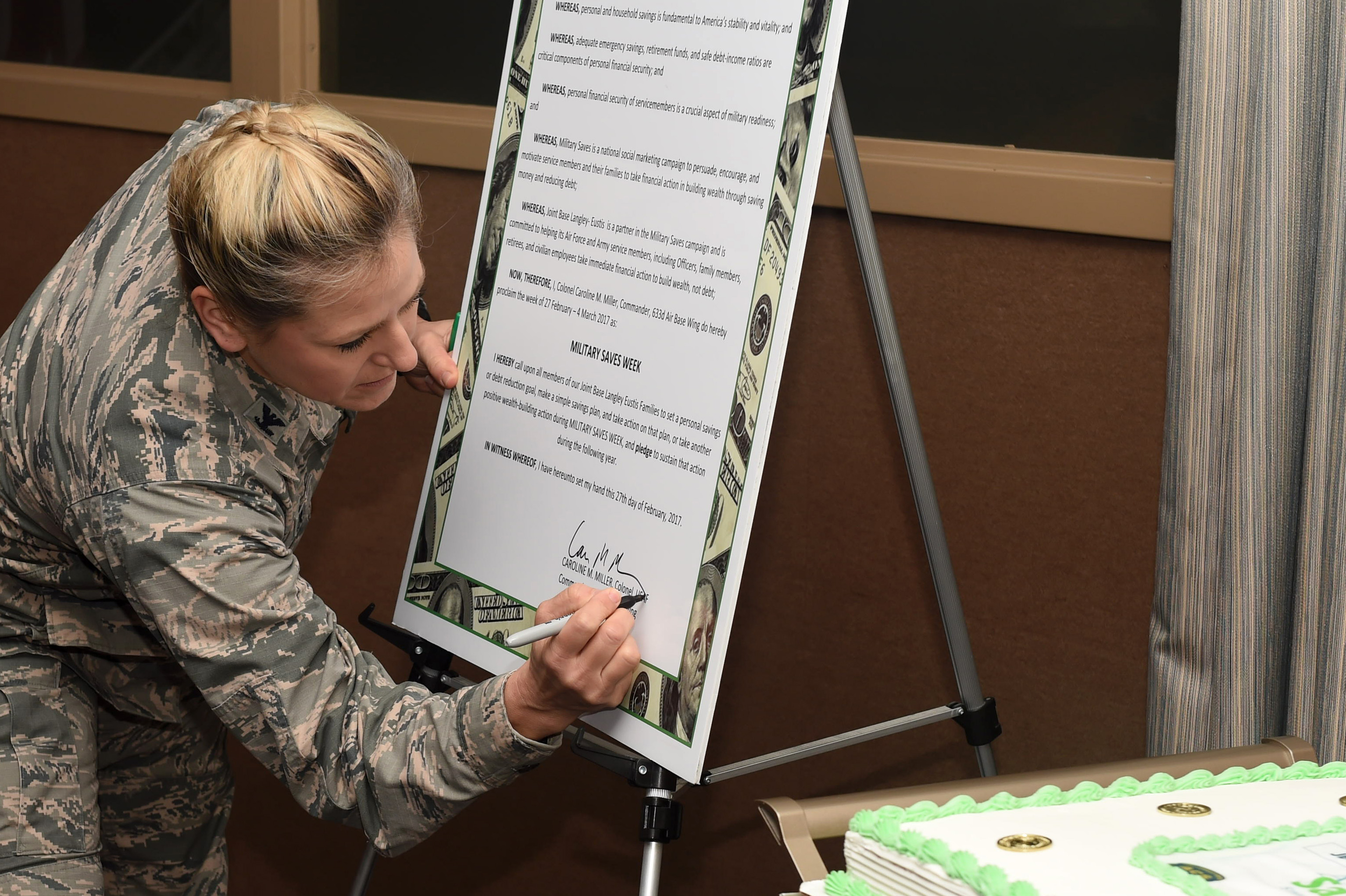Military Saves Week kicks-off with proclamation to save