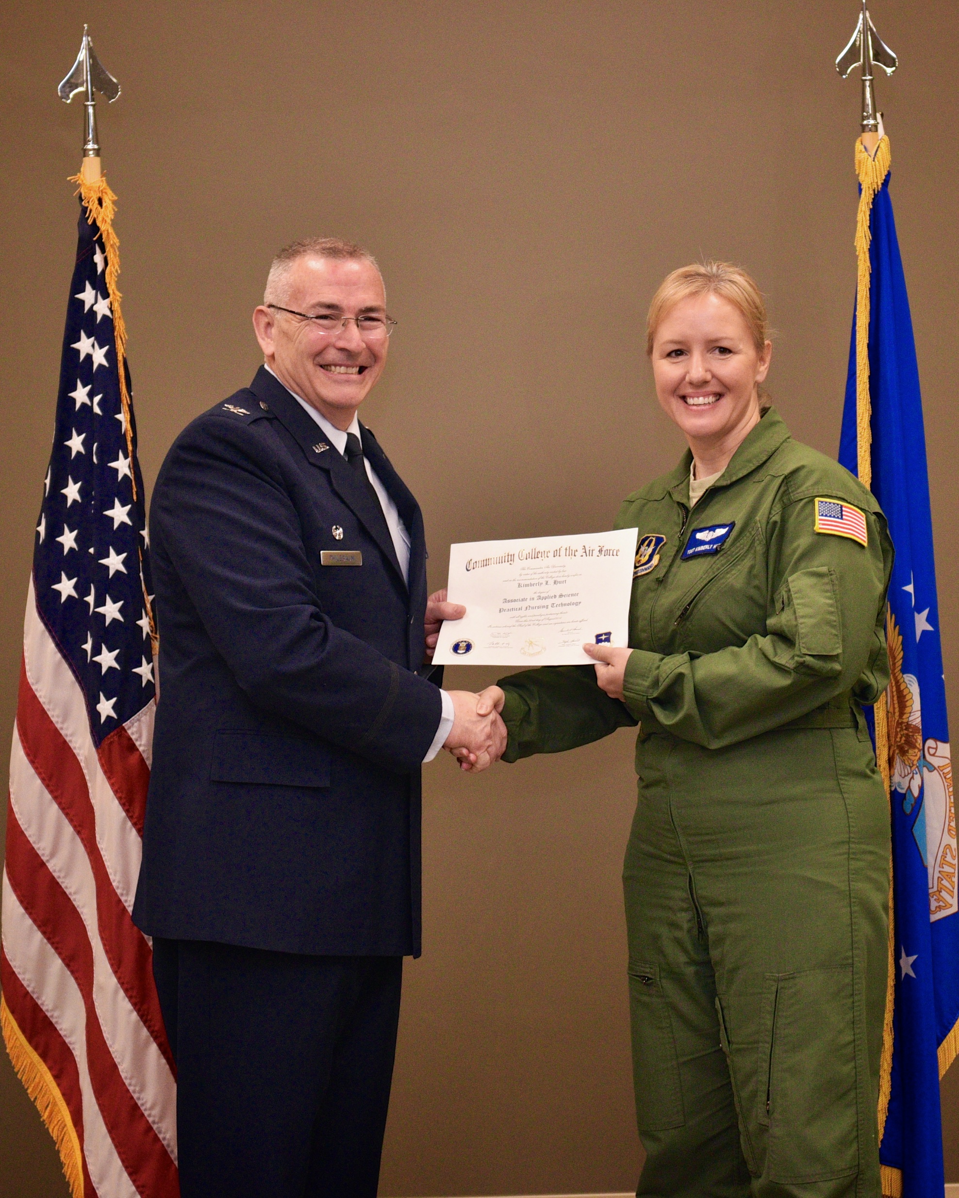 Certificate presented for CCAF completion > 932nd Airlift Wing ...