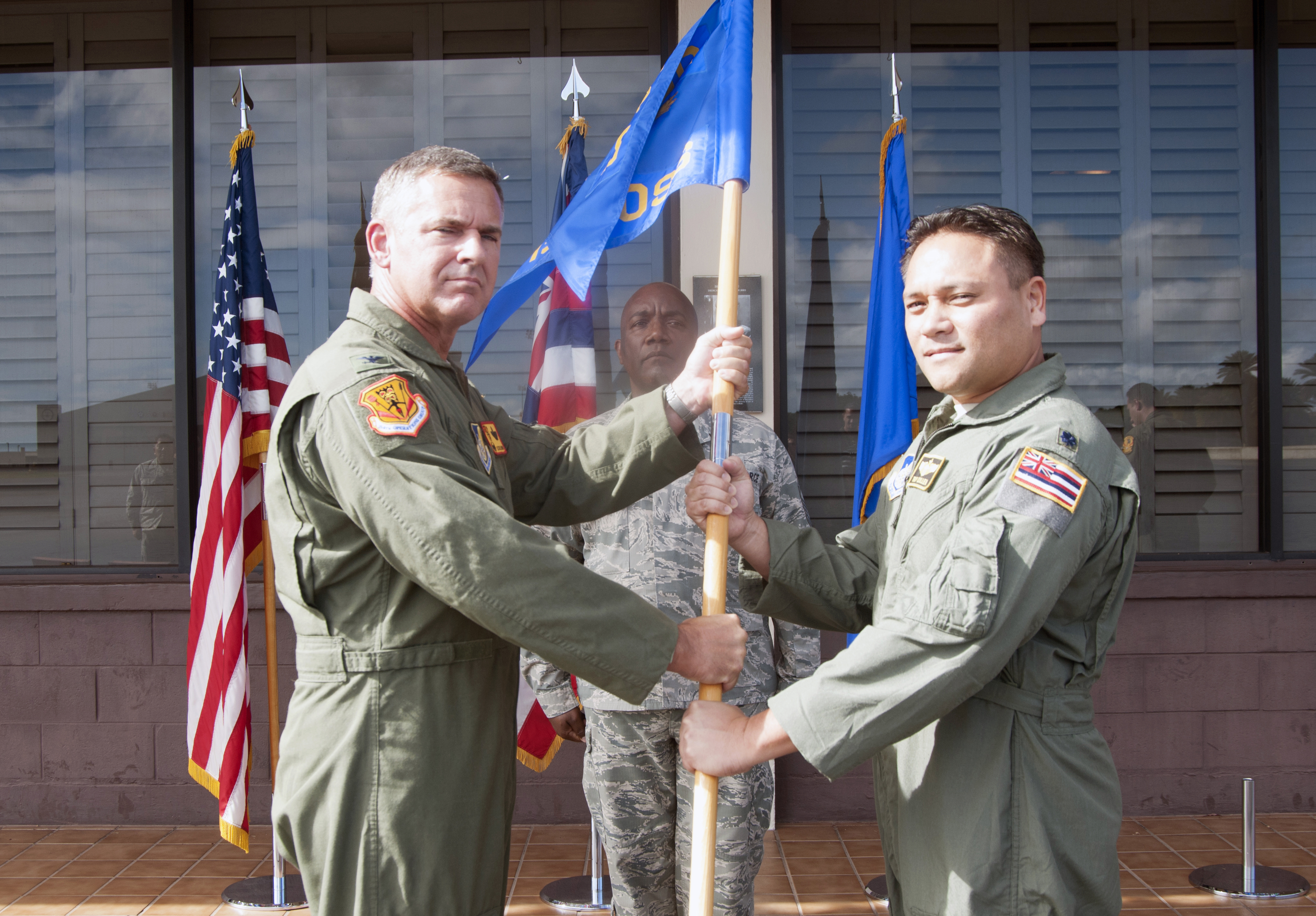 Cullen assumes command of 154th Operational Support Squadron