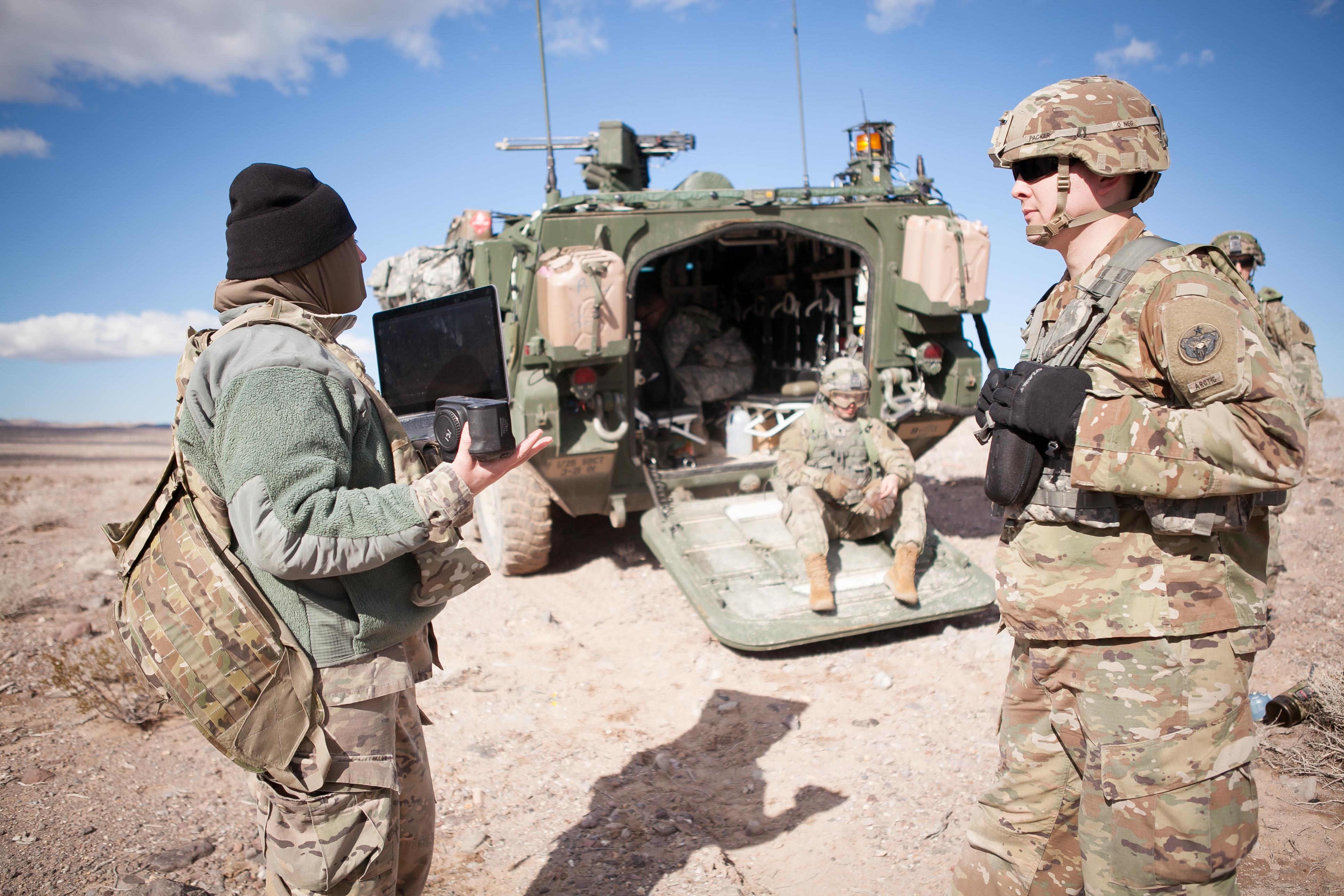 U.S. Army Reserve Soldier documents NTC