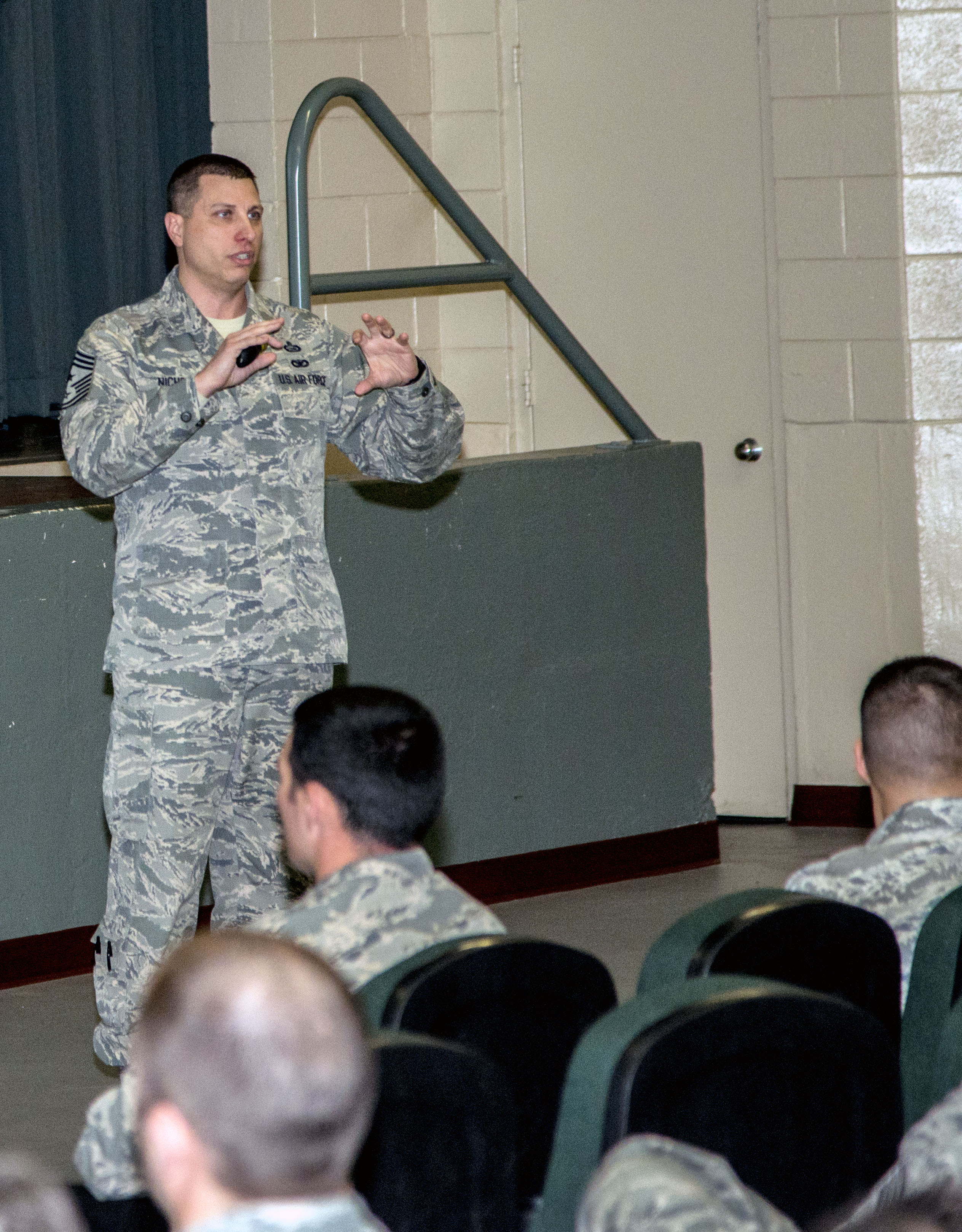 Command Chief holds first enlisted call > Travis Air Force Base > Display