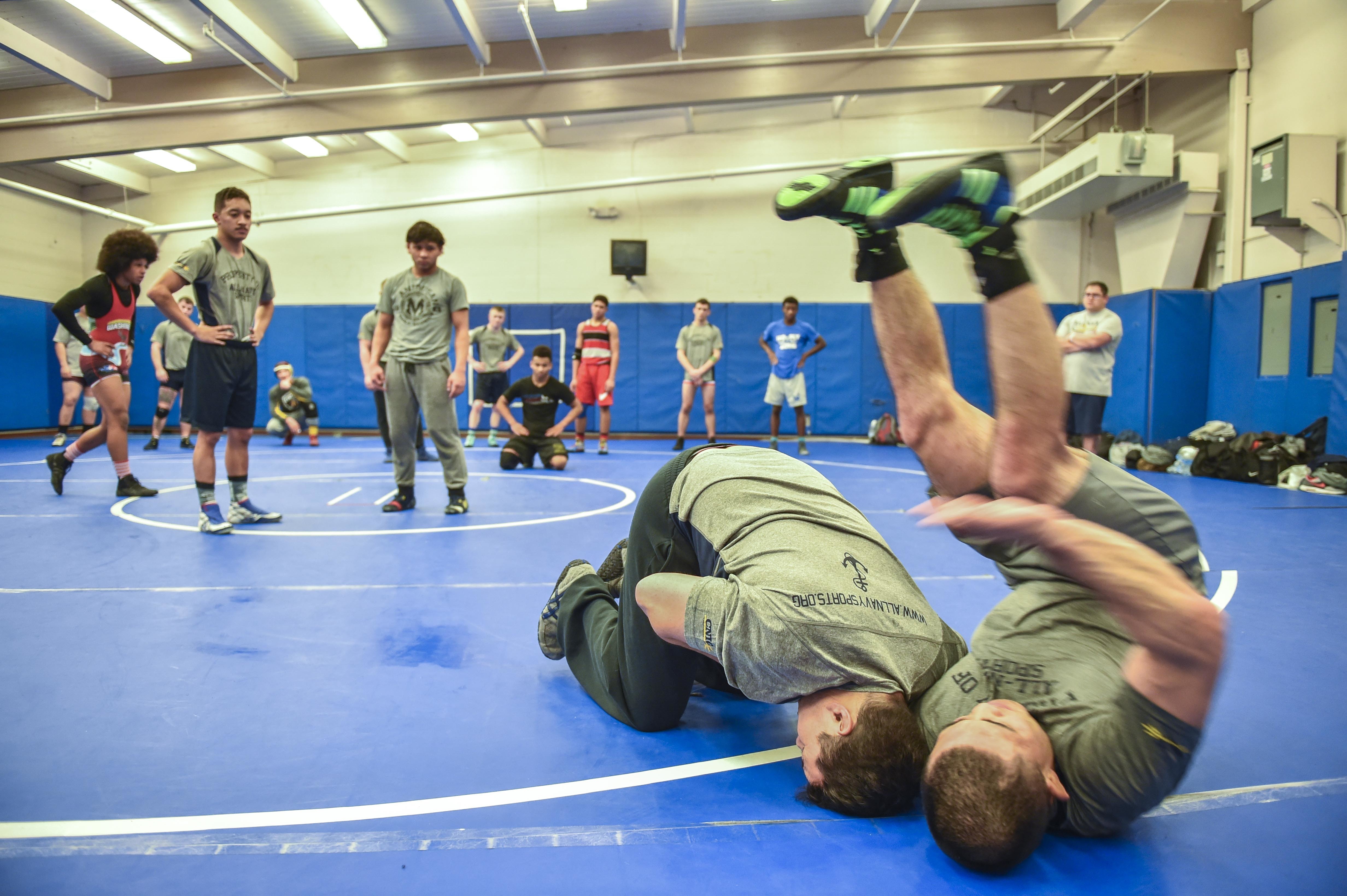 All-Navy Wrestling Clinic at Washington High School > United States ...