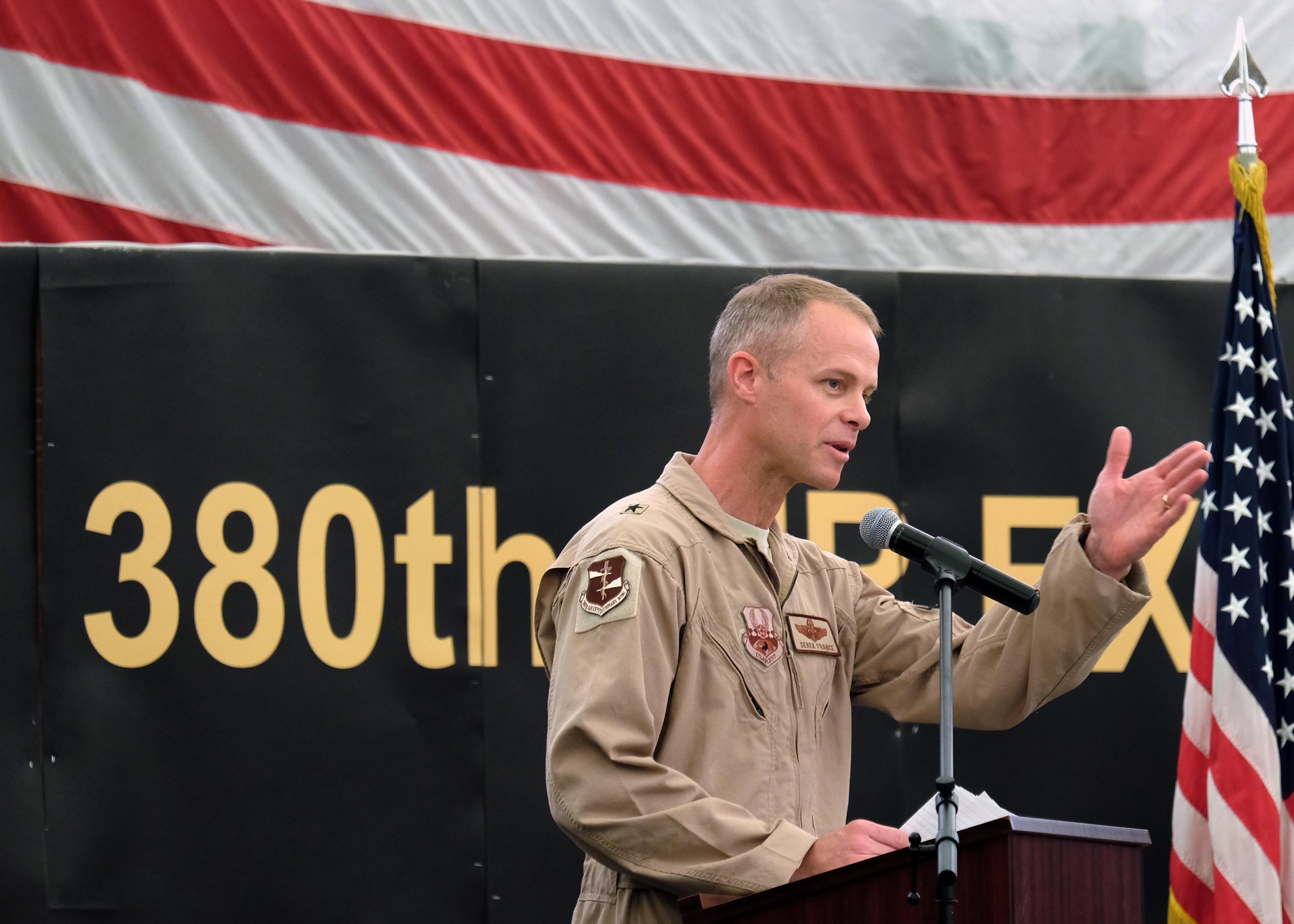 Passing the baton: 380th AEW change of command ceremony continues ...