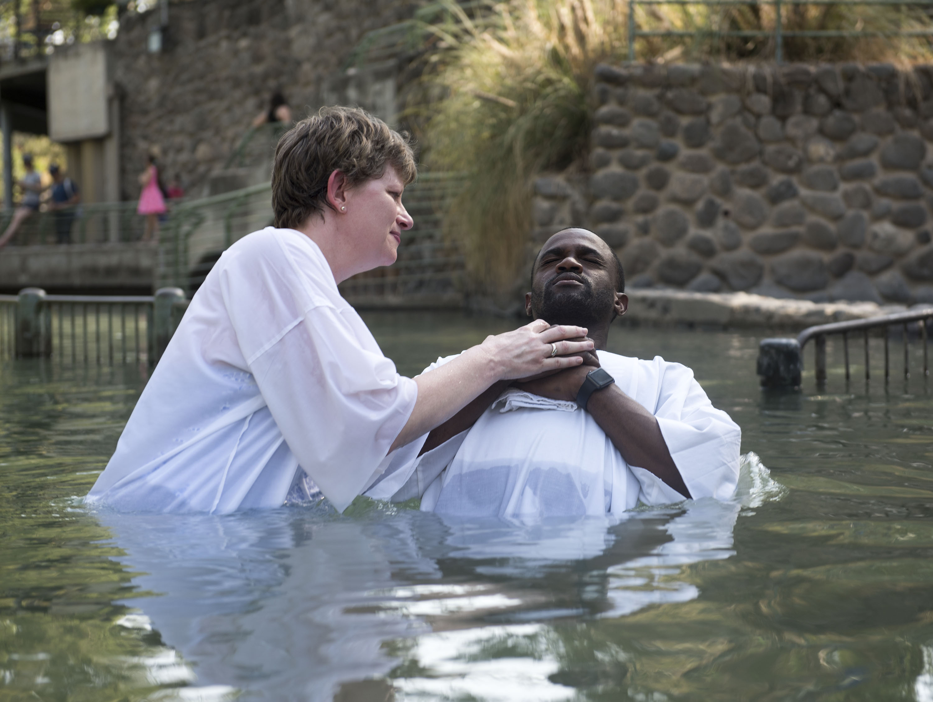 GHWB Sailors Baptized in the Jordan River > United States Navy > News ...