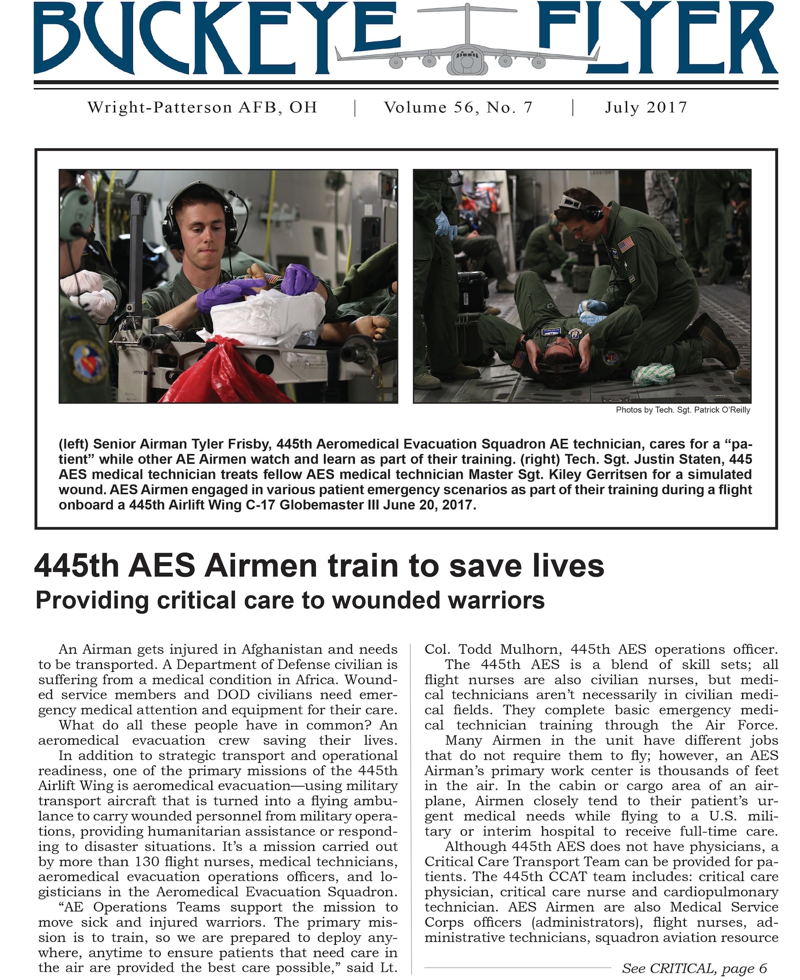 July Issue Of The Buckeye Flyer Now Available 445th Airlift Wing