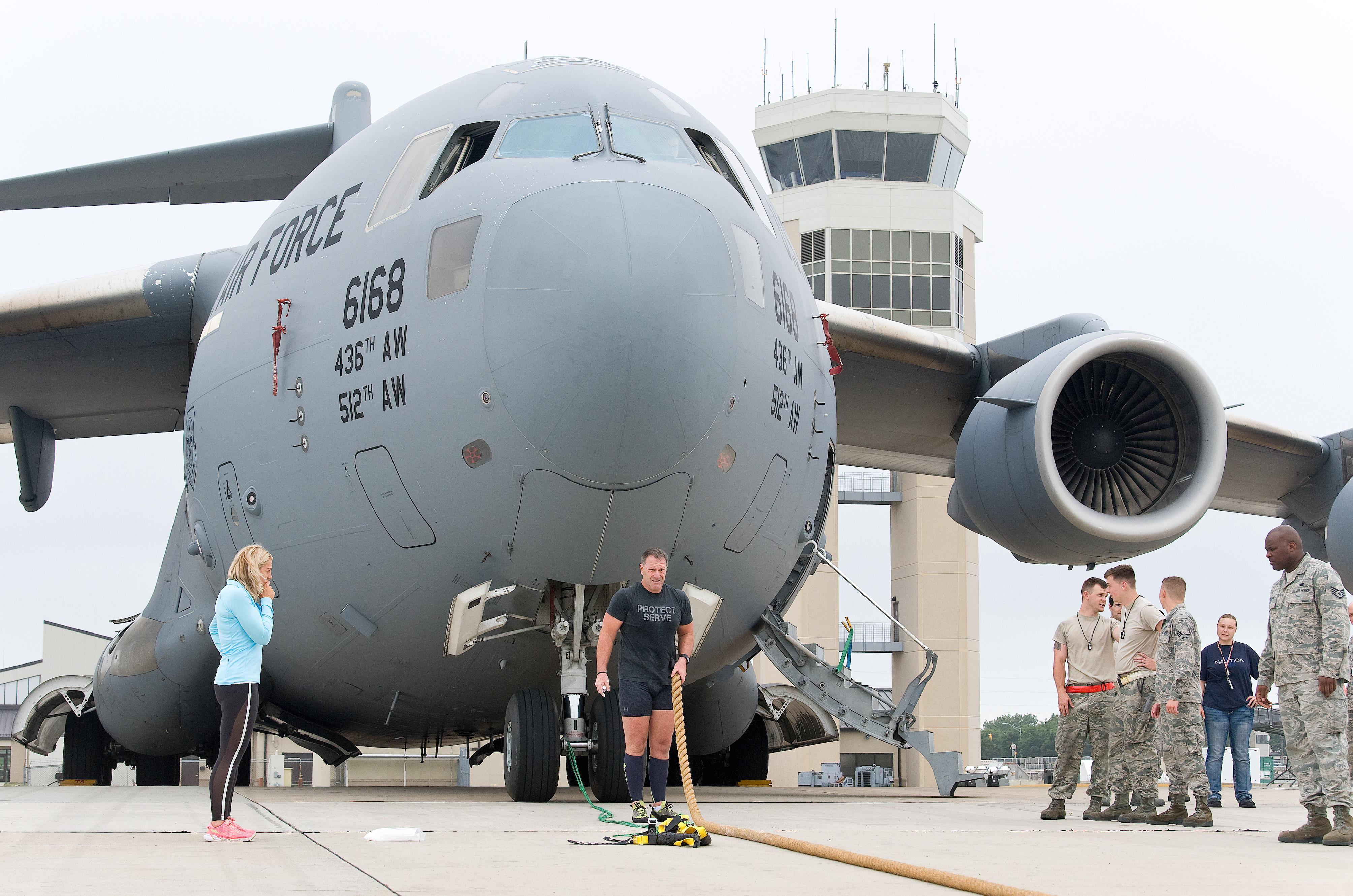 Snapshot: Australian strongman practices pulling a C-17 > Dover Air ...