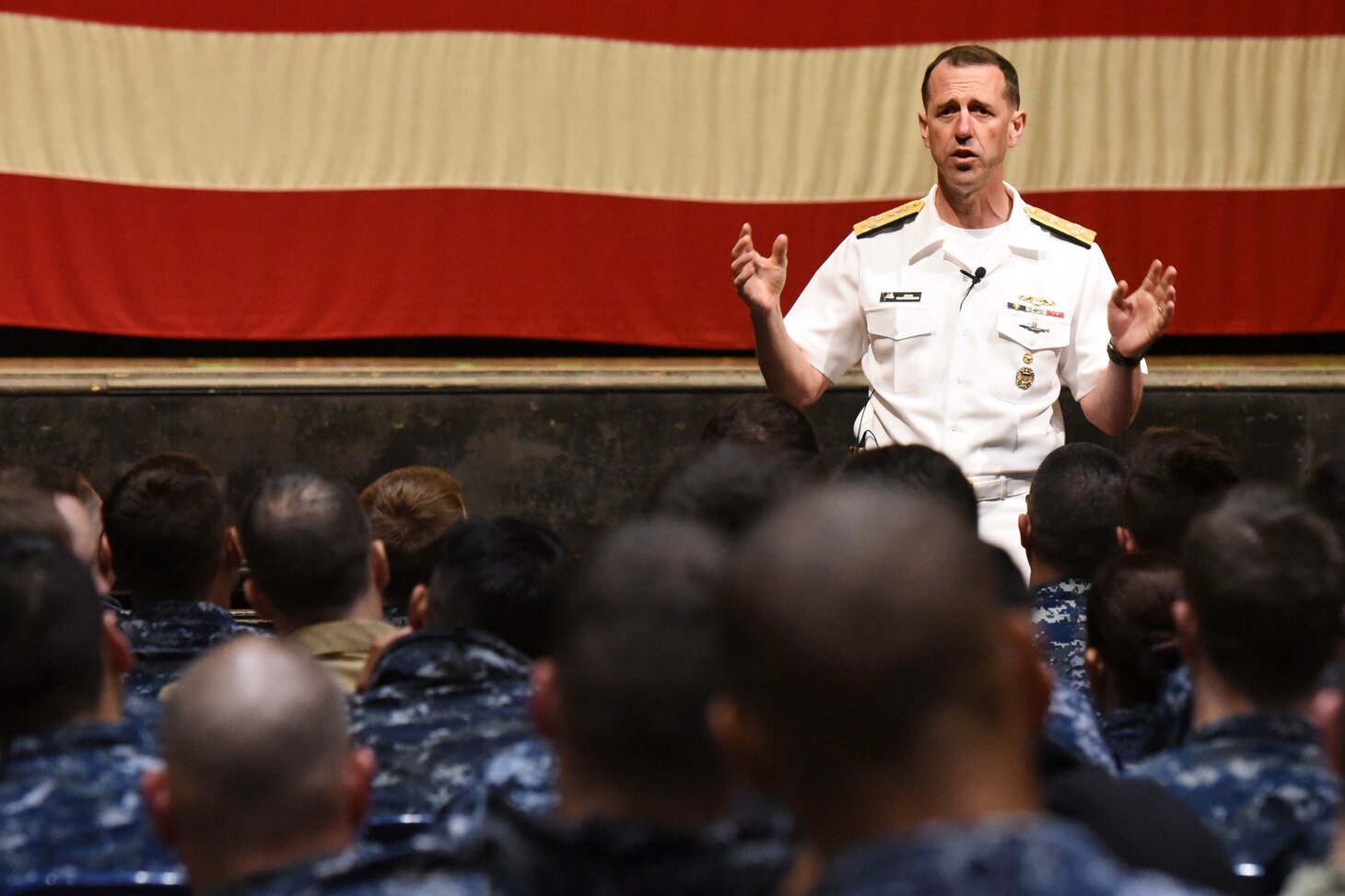 Chief of Naval Operations Holds All-Hands Call with Groton-Area Sailors ...