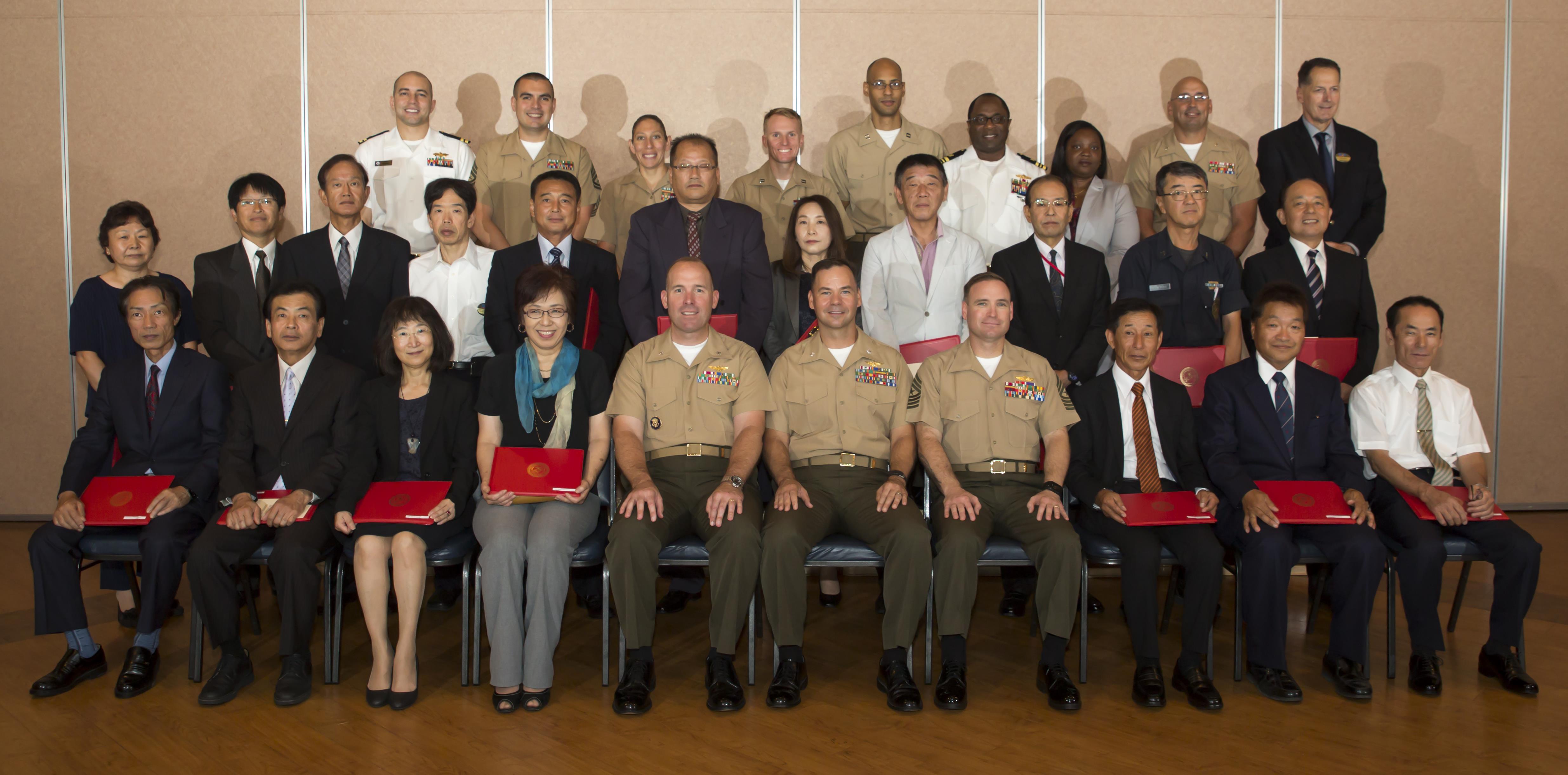 Japanese employees honored in retirement ceremony